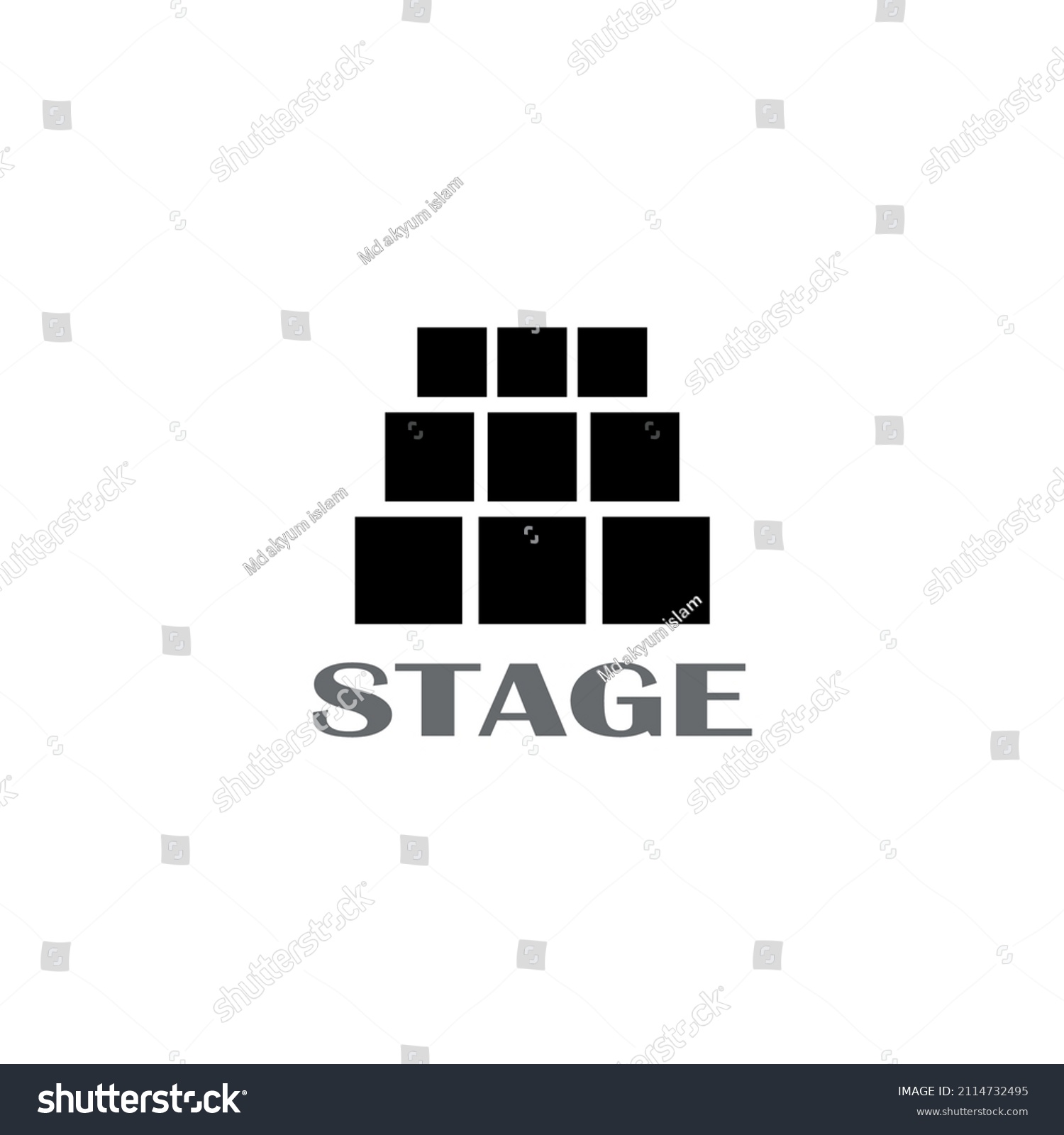 Stage Logo Design Creative Stage Logo Stock Vector (Royalty Free ...