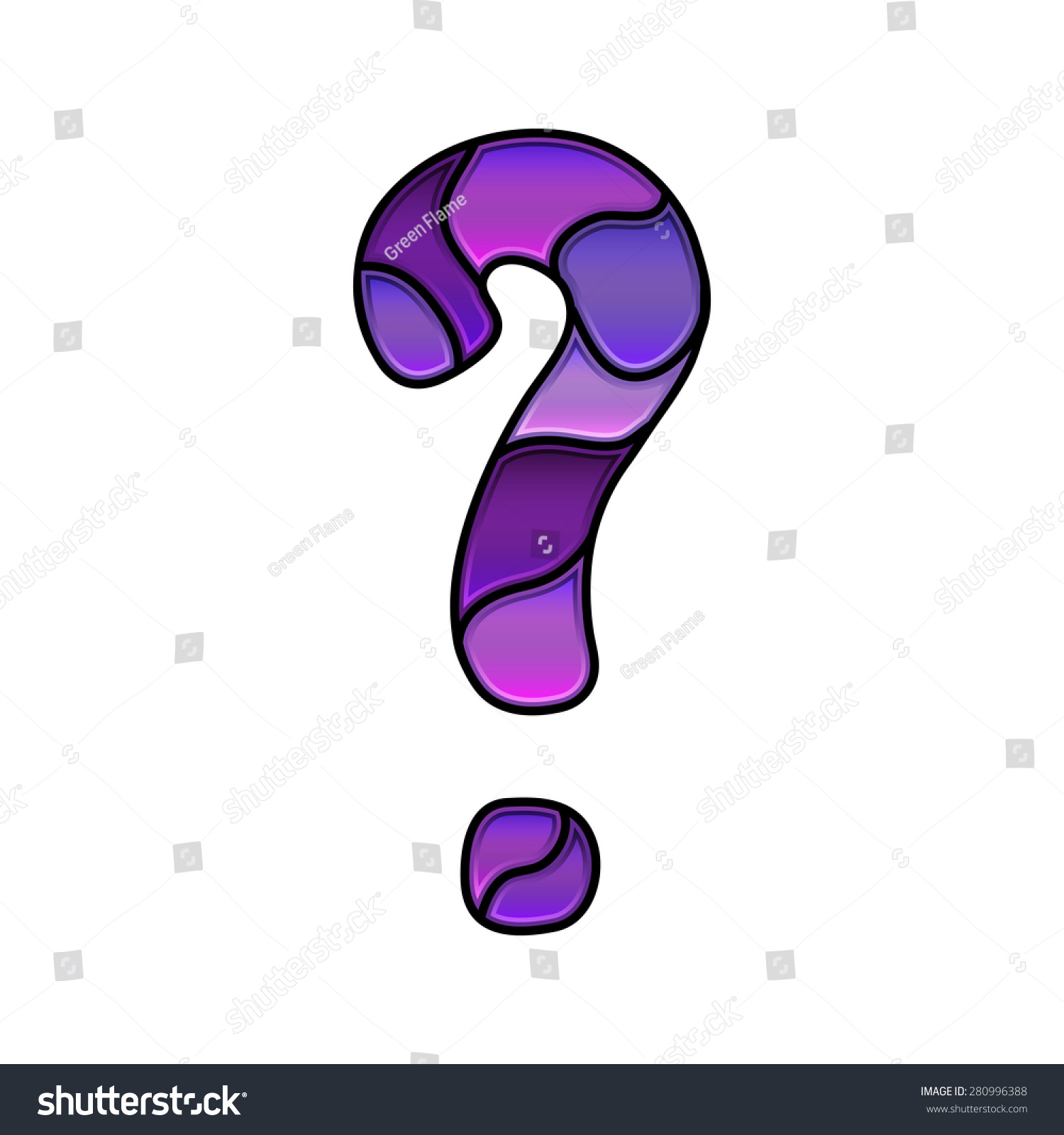 Stained Glass Font Question Mark: เวกเตอร์สต็อก (ปลอดค่าลิขสิทธิ์ ...