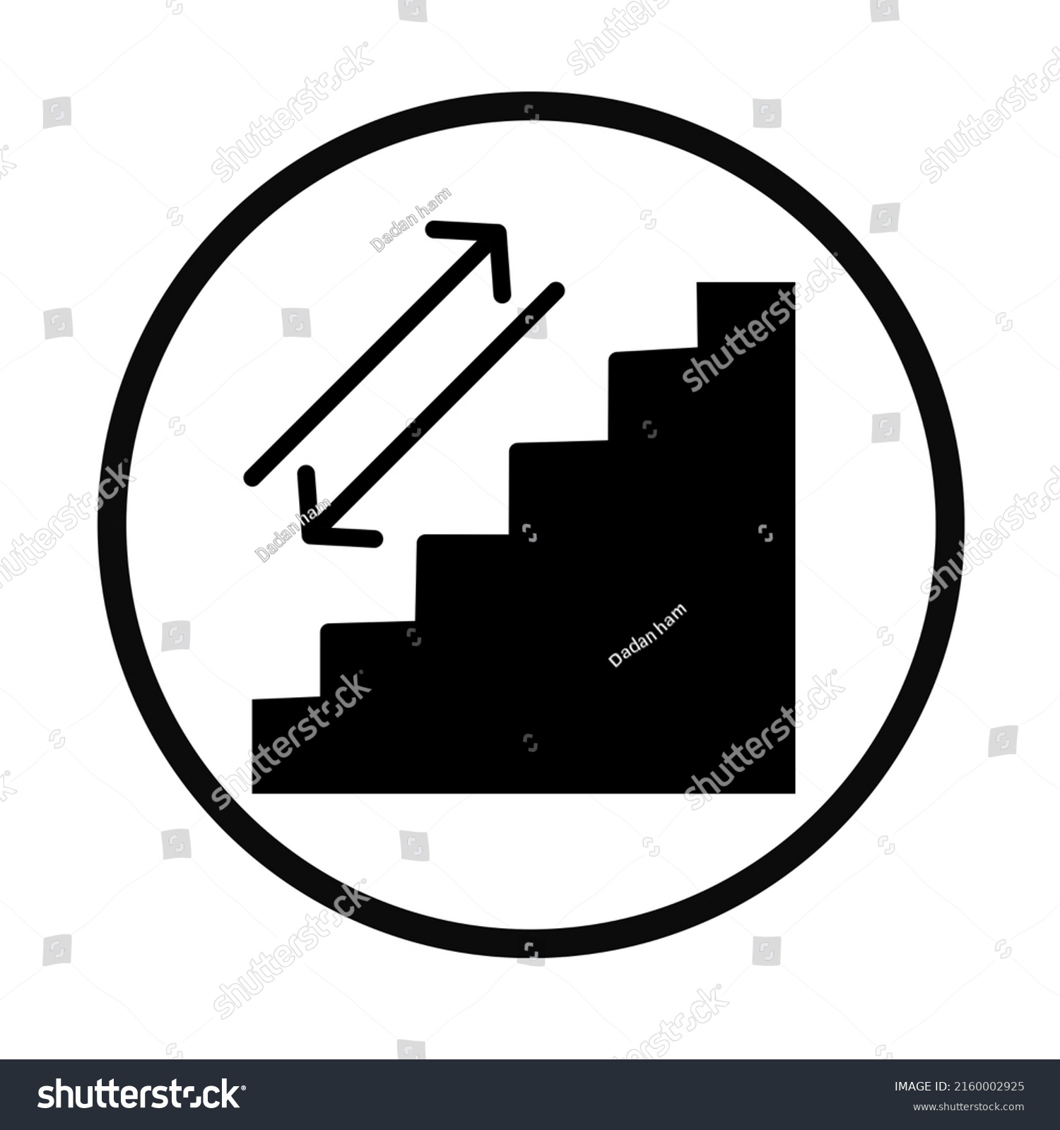 Stair Icon Vector Simple Design Stock Vector (Royalty Free) 2160002925 ...