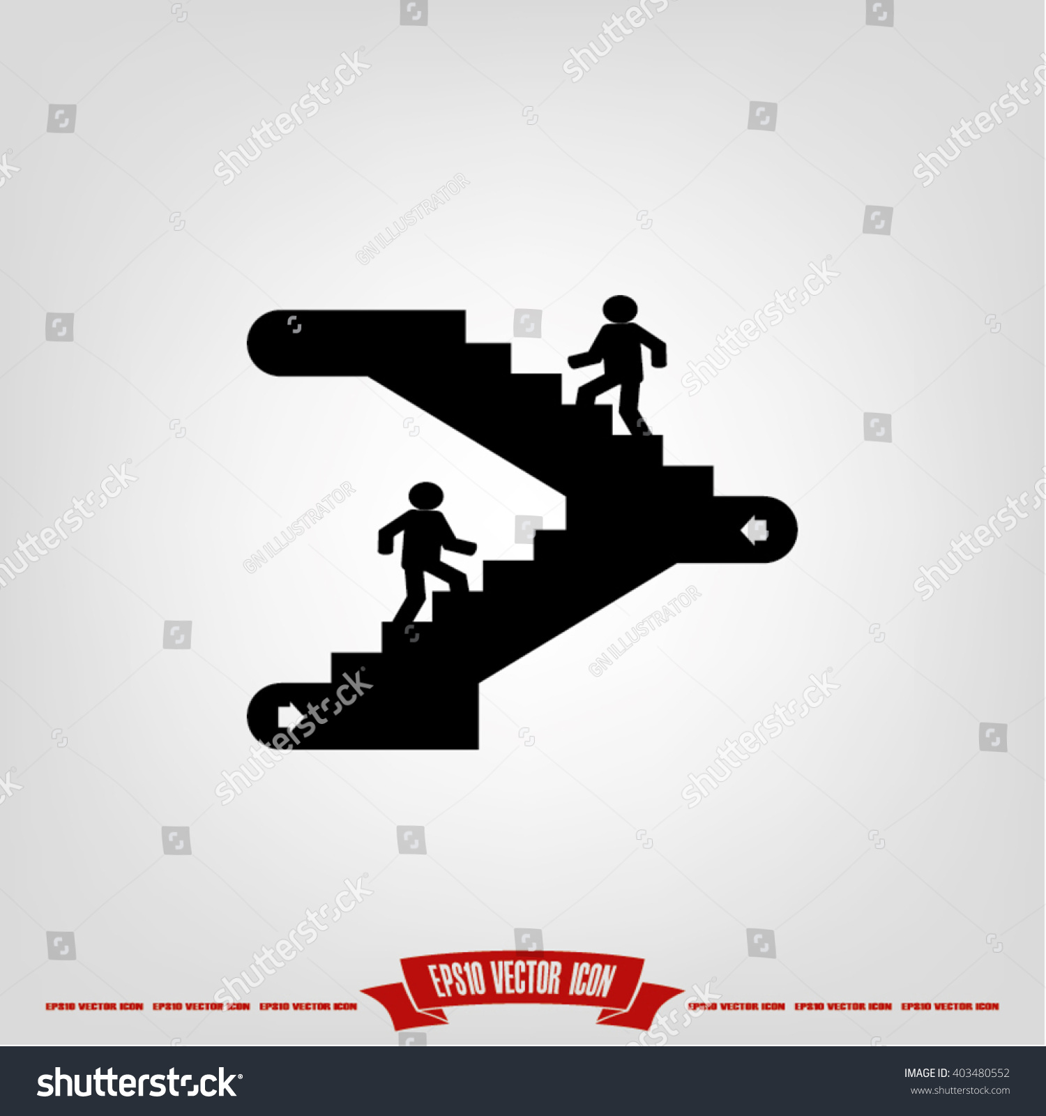 Stairs Icon Stock Vector (Royalty Free) 403480552