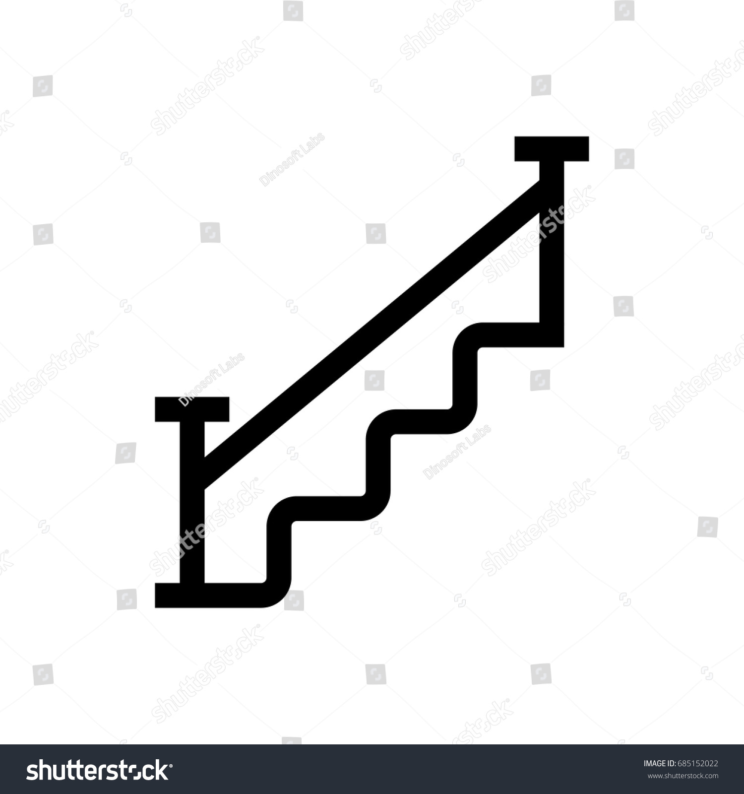 Stairway Icon Stock Vector (Royalty Free) 685152022 | Shutterstock