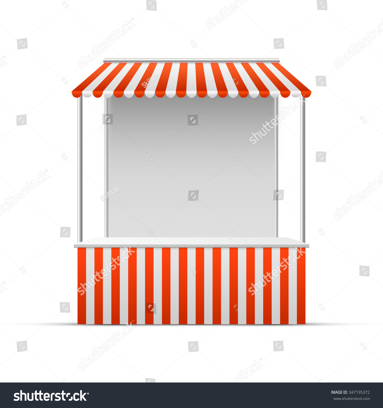 Stall Kiosk Vector Illustration Stock Vector (Royalty Free) 347195372