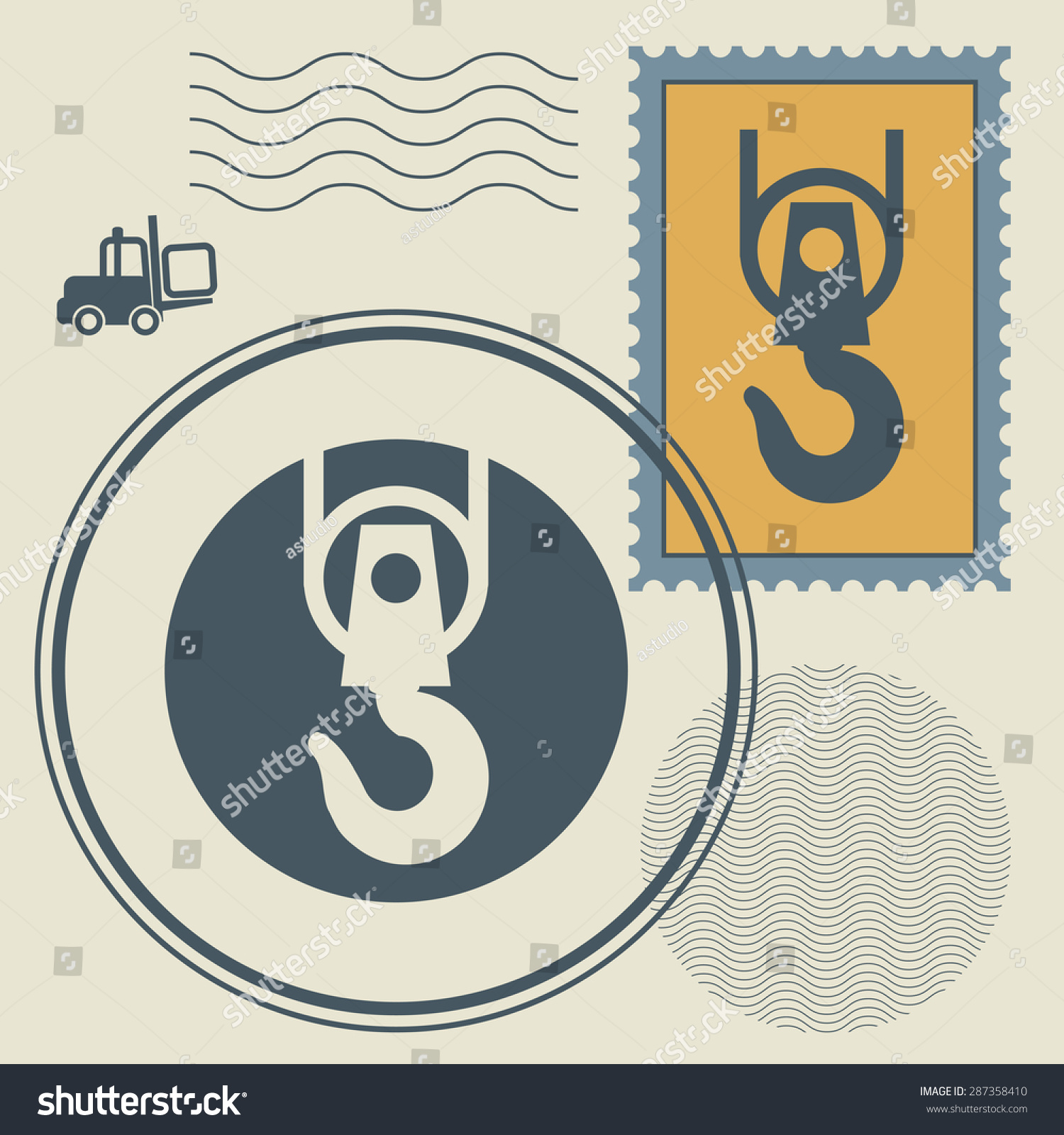 Stamp Signs Set Vector Illustration Stock Vector (Royalty Free) 287358410