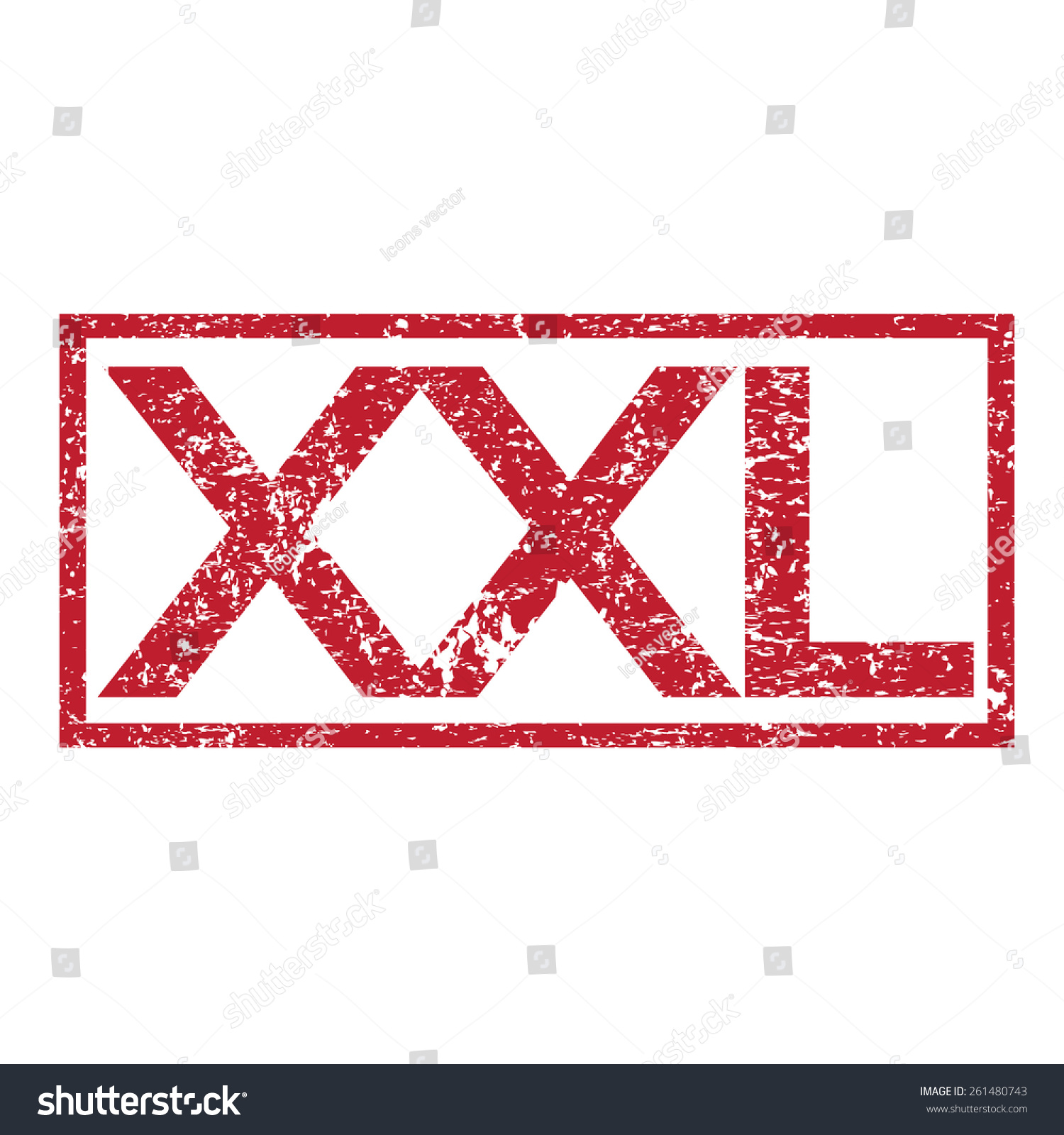 Stamp Text Xxl Stock Vector (Royalty Free) 261480743 | Shutterstock