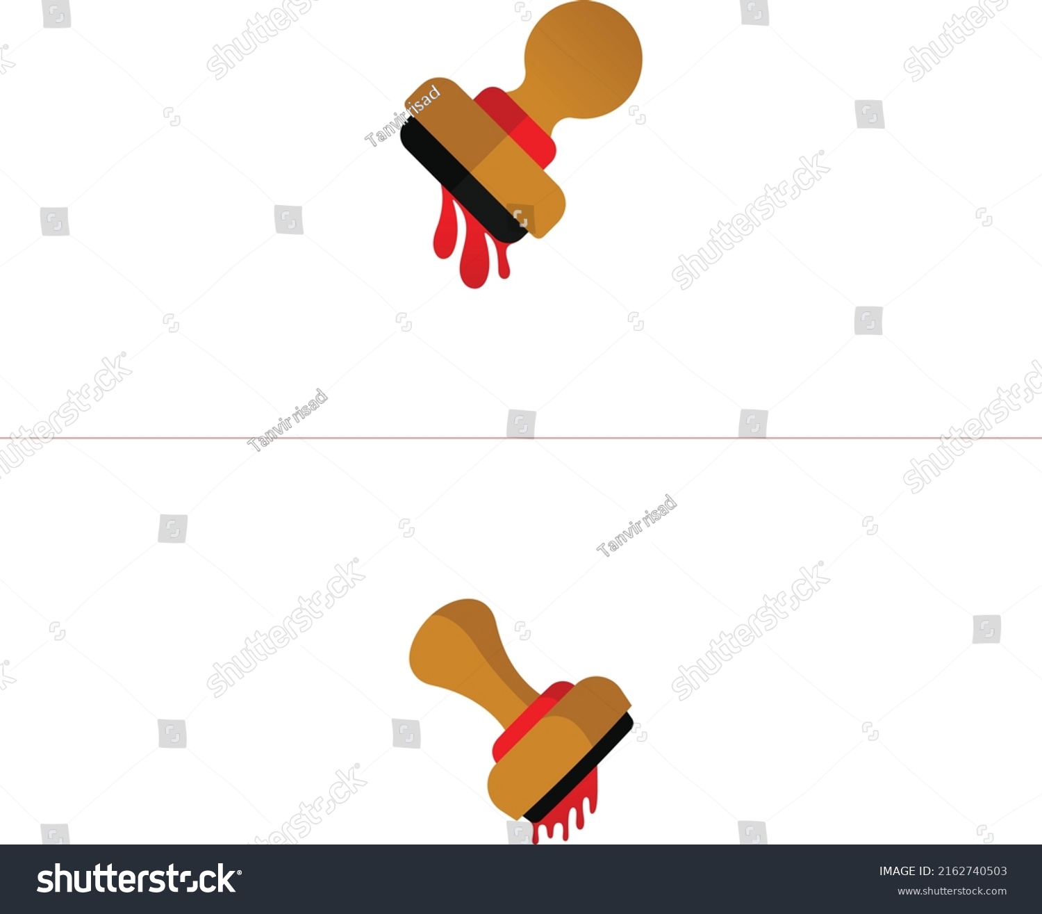 Stamp Liquid Oozing Design Stock Vector (Royalty Free) 2162740503 ...