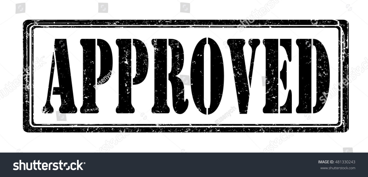 Stamp Text Approved Isolated On White Stock Vector (Royalty Free ...