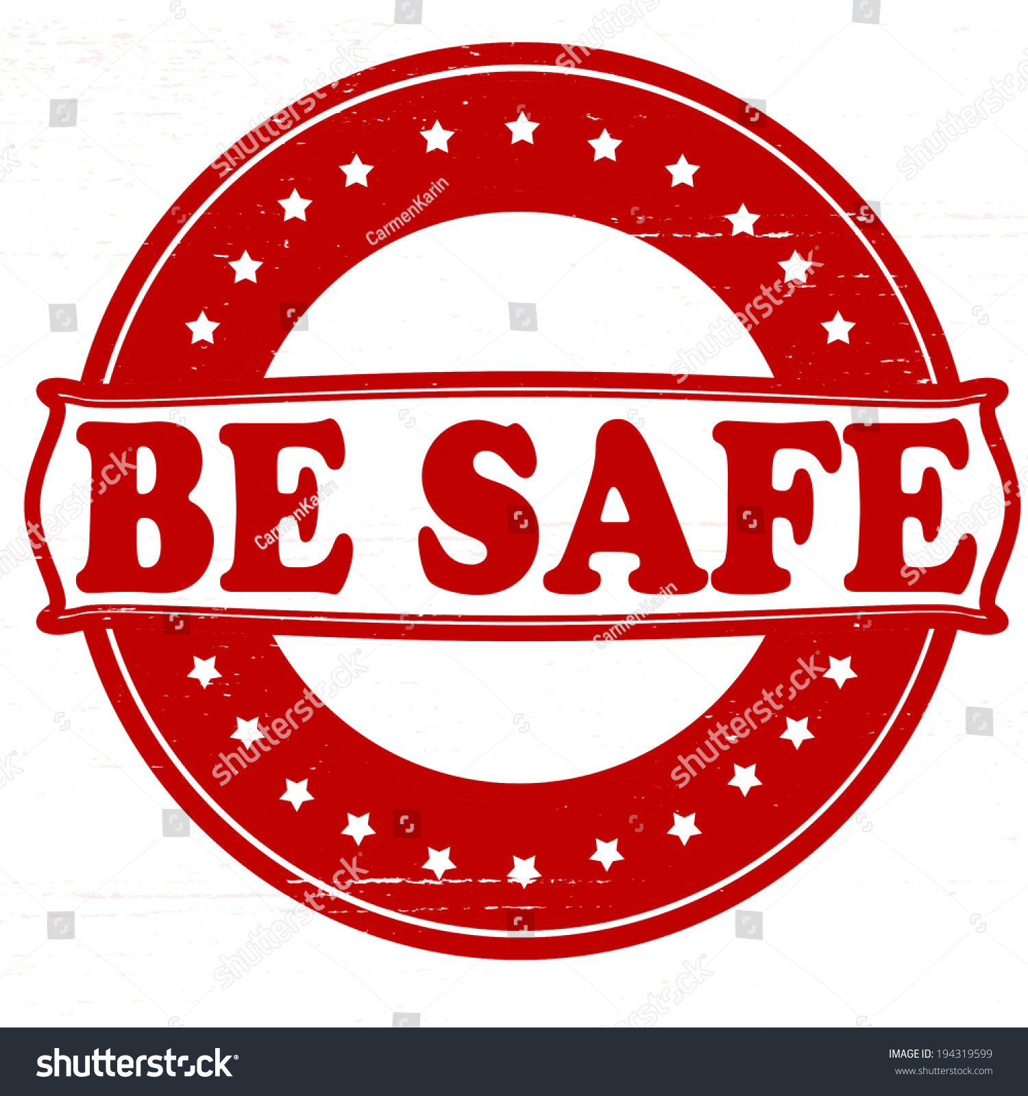 Stamp Text Be Safe Inside Vector Stock Vector (Royalty Free) 194319599 ...