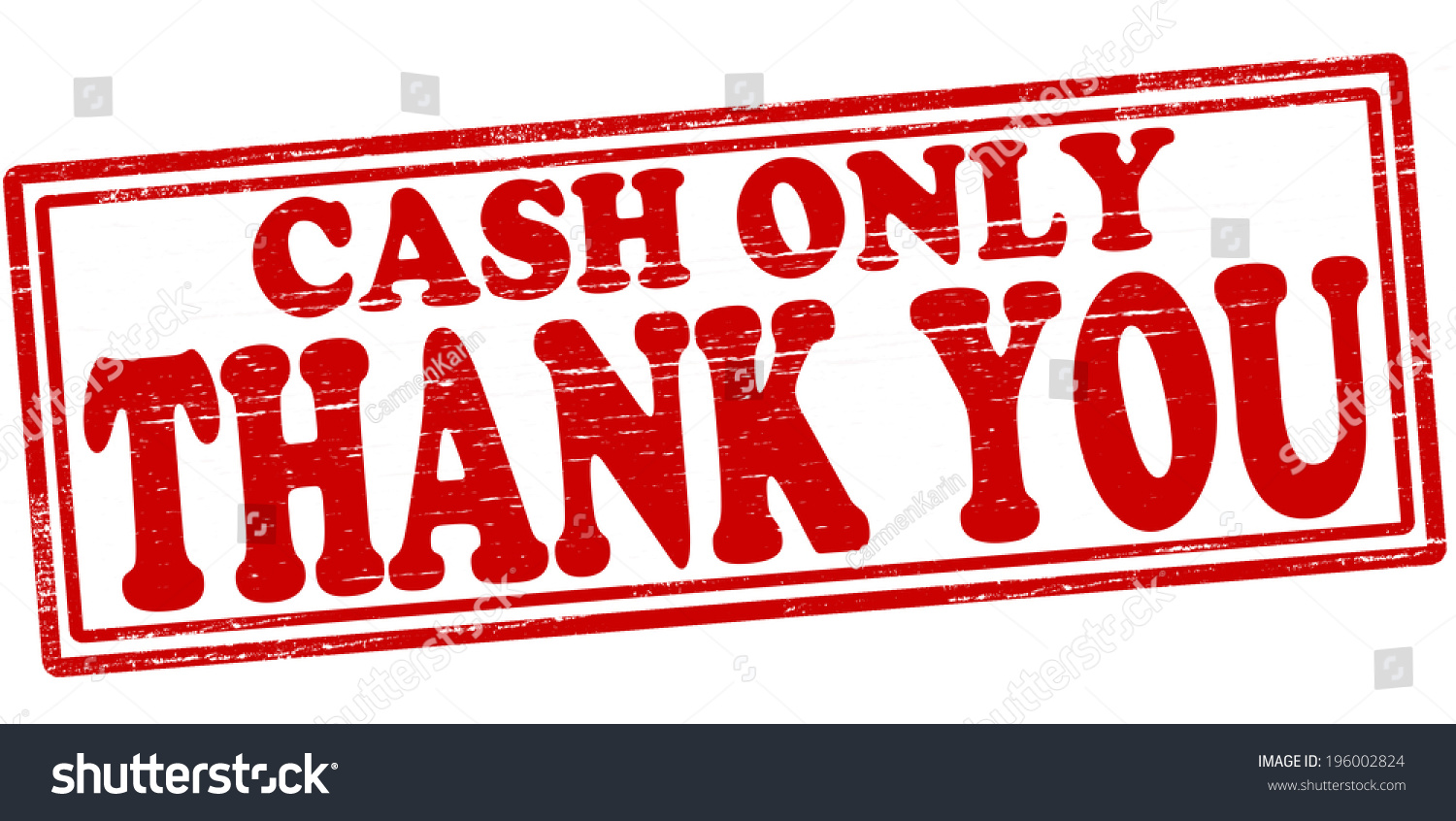 Stamp Text Cash Only Inside Vector Stock Vector (Royalty Free ...