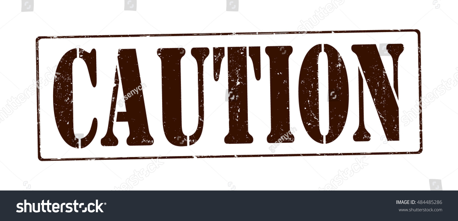 Stamp Text Caution Isolated On White Stock Vector (Royalty Free ...