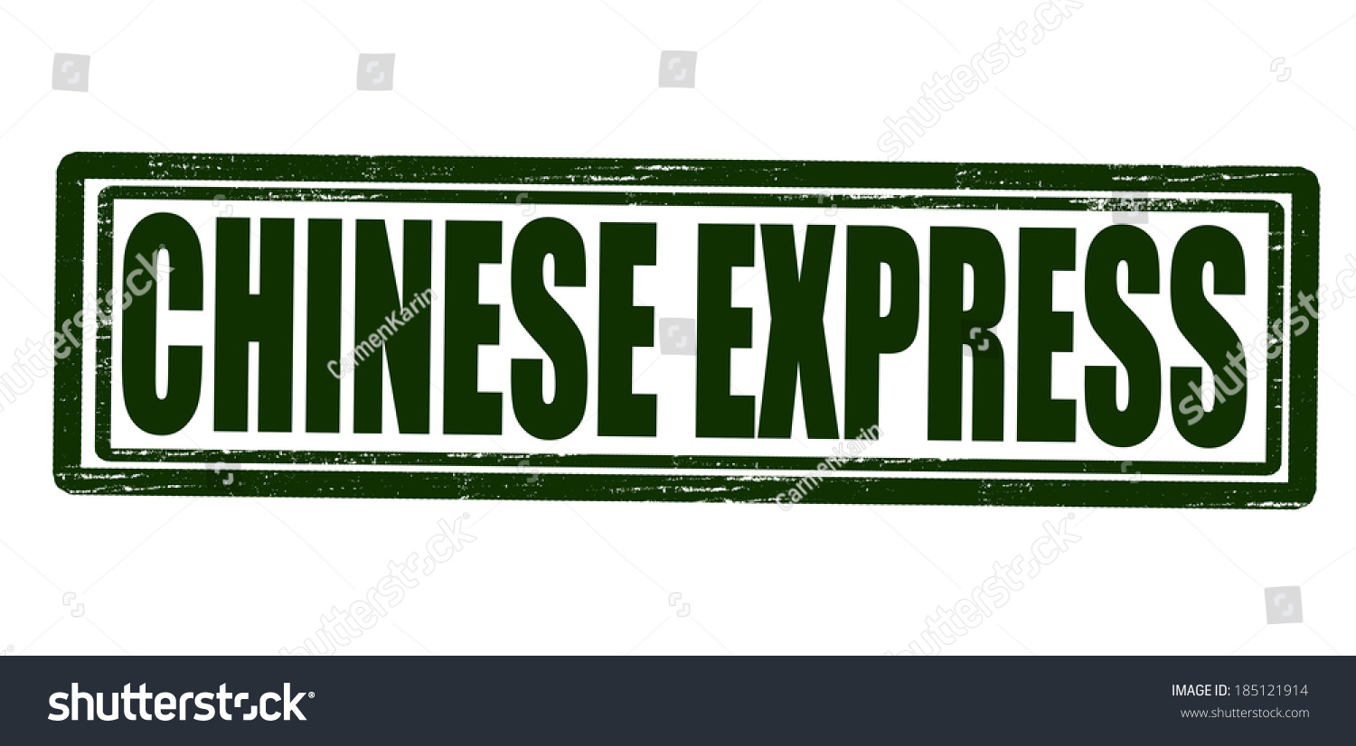Stamp Text Chinese Express Inside Vector 스톡 벡터(로열티 프리) 185121914 ...