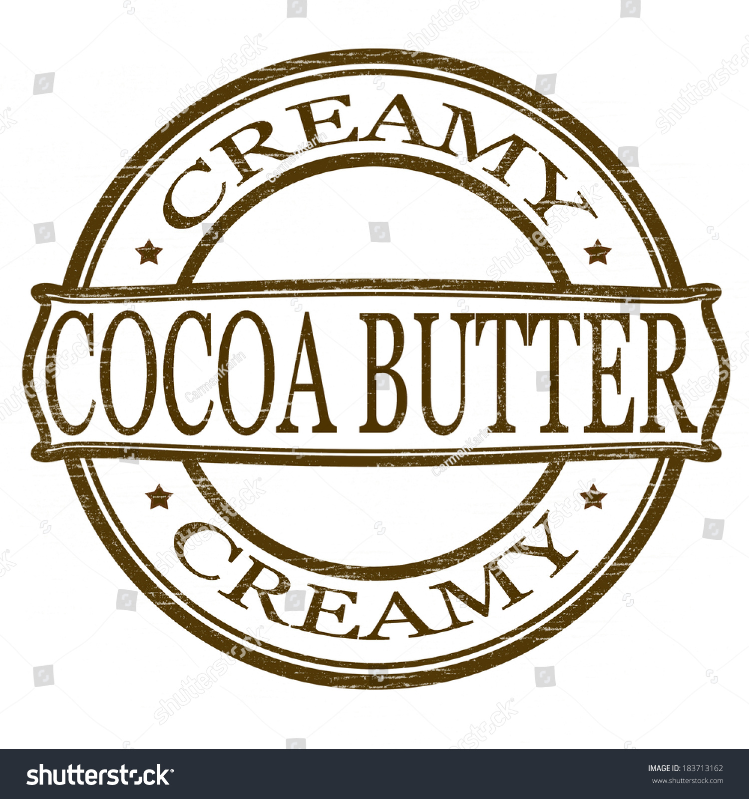 Stamp Text Cocoa Butter Insidevector Illustration Stock Vector (Royalty ...