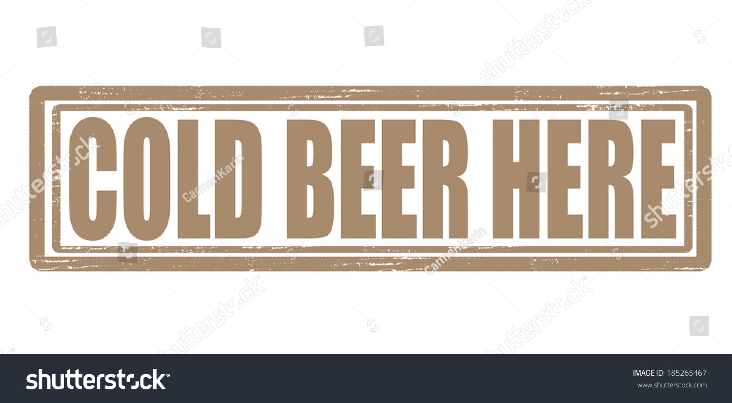 Stamp Text Cold Beer Here Inside Stock Vector (Royalty Free) 185265467 ...