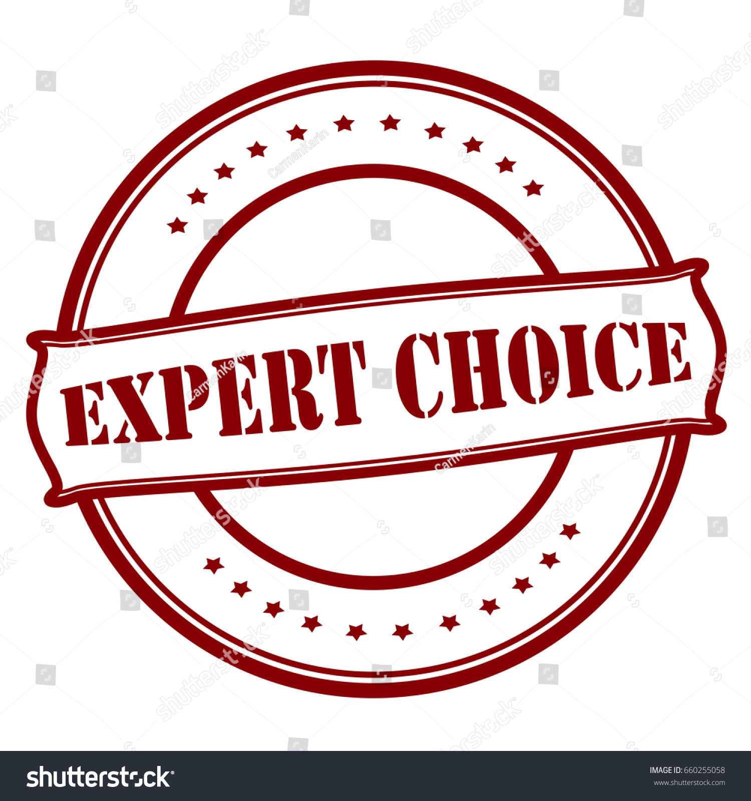 Stamp Text Expert Choice Inside Vector Stock Vector (Royalty Free ...