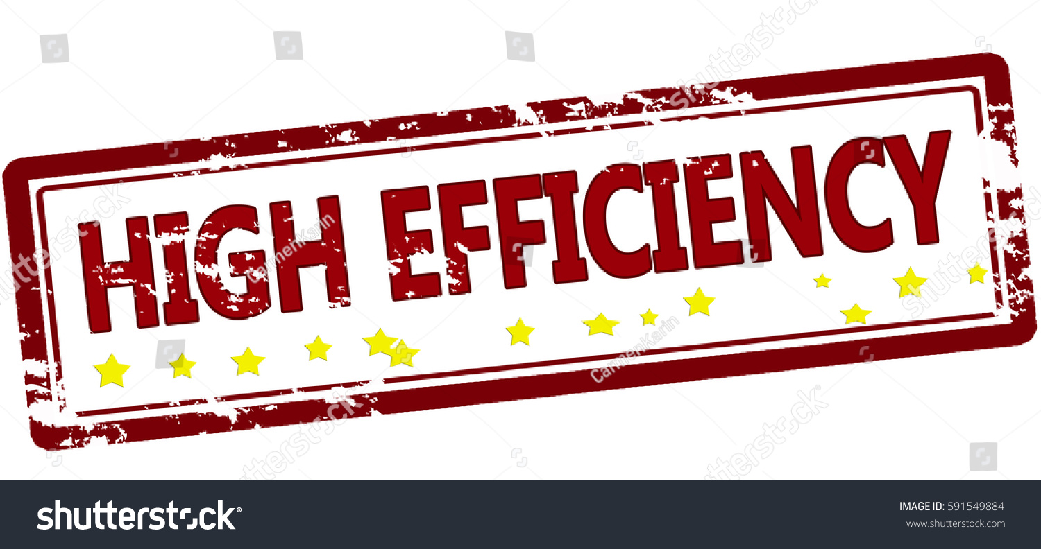 Stamp Text High Efficiency Inside Vector: vector de stock (libre de ...