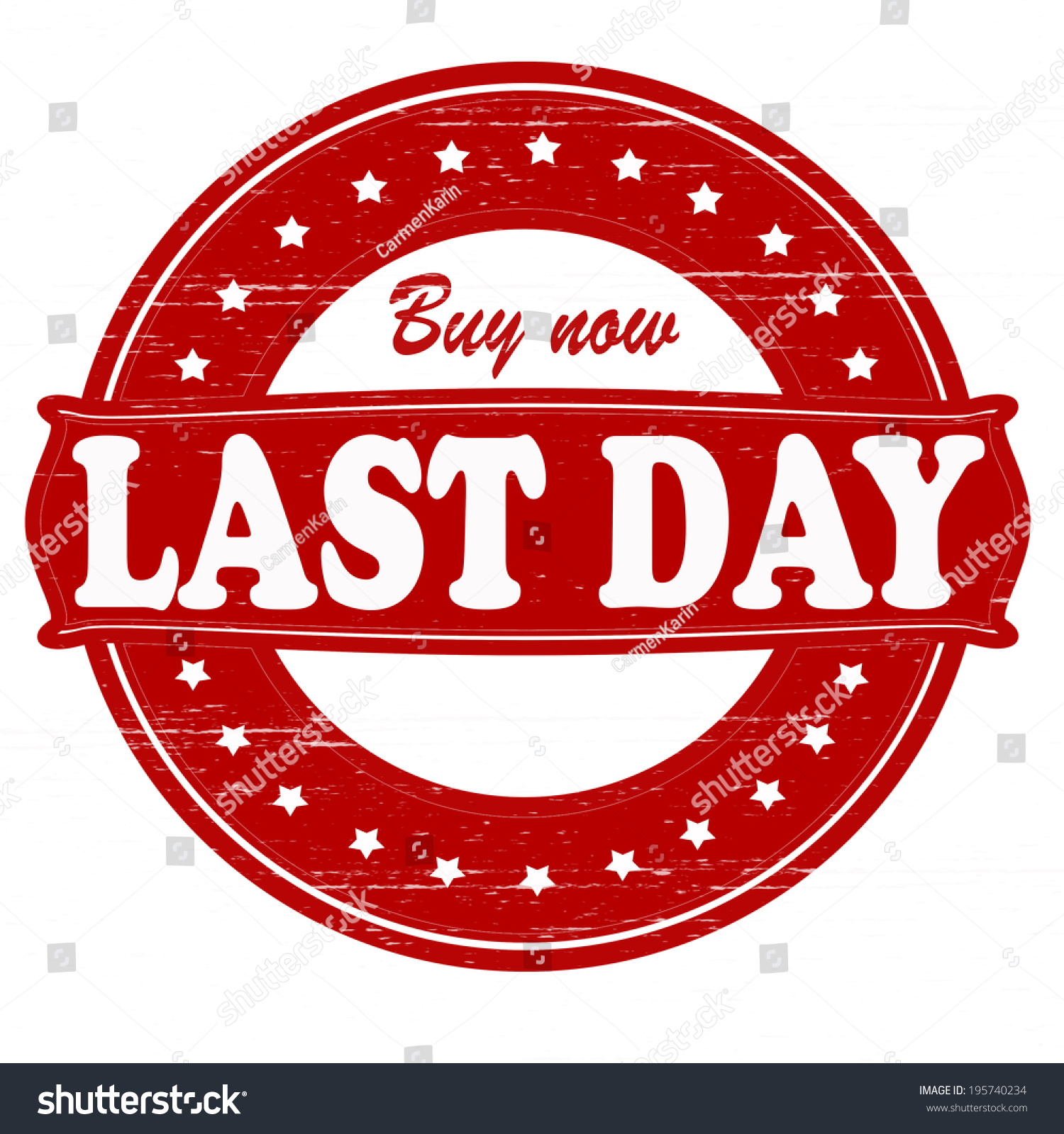 Stamp Text Last Day Inside Vector Stock Vector (Royalty Free) 195740234 ...