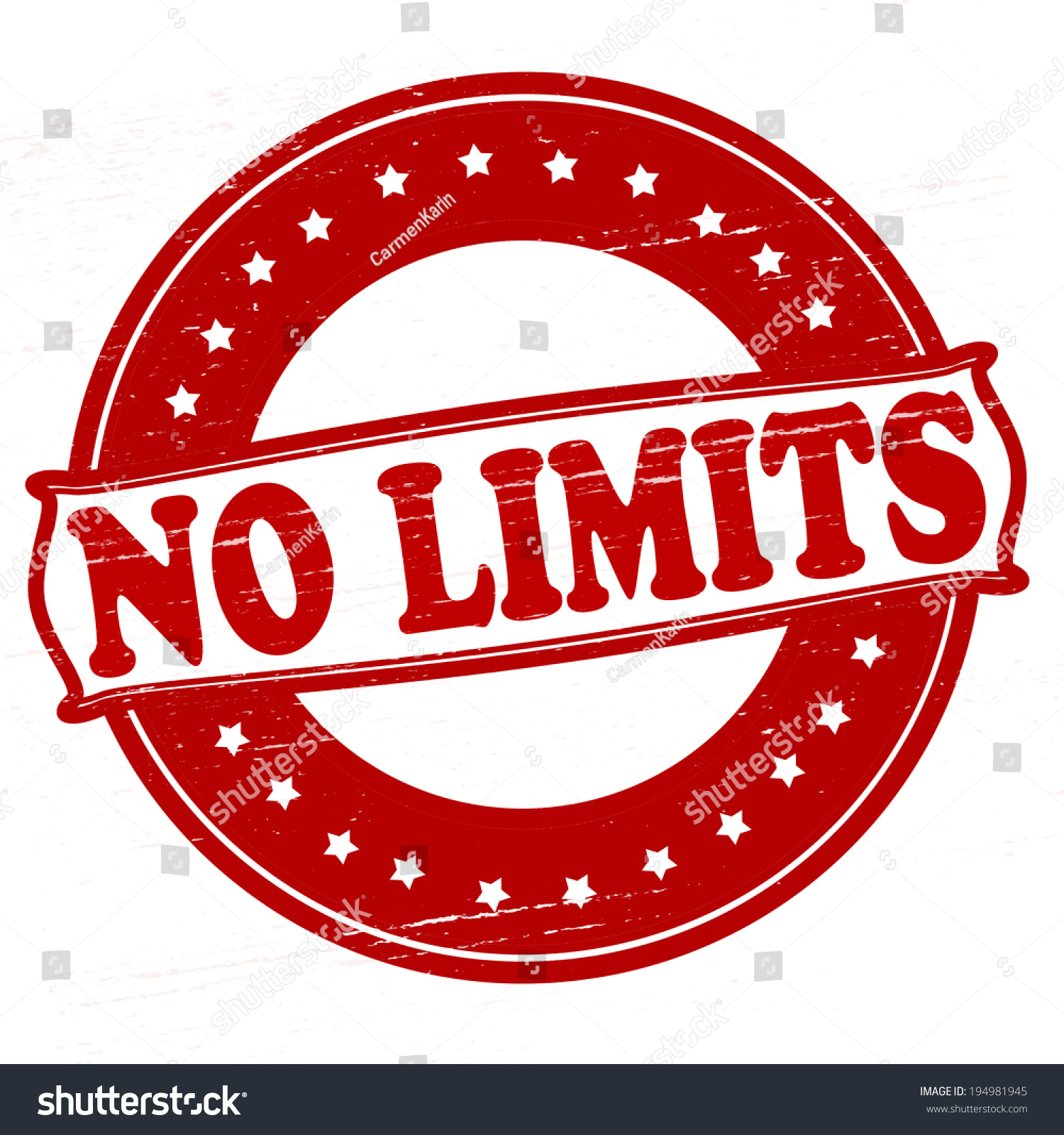 Stamp Text No Limits Inside Vector Stock Vector (Royalty Free) 194981945