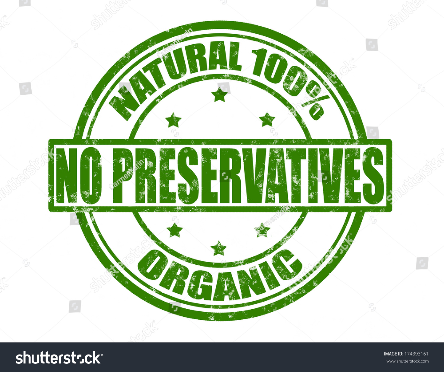 Stamp Text No Preservatives Inside Vector Stock Vector (Royalty Free ...