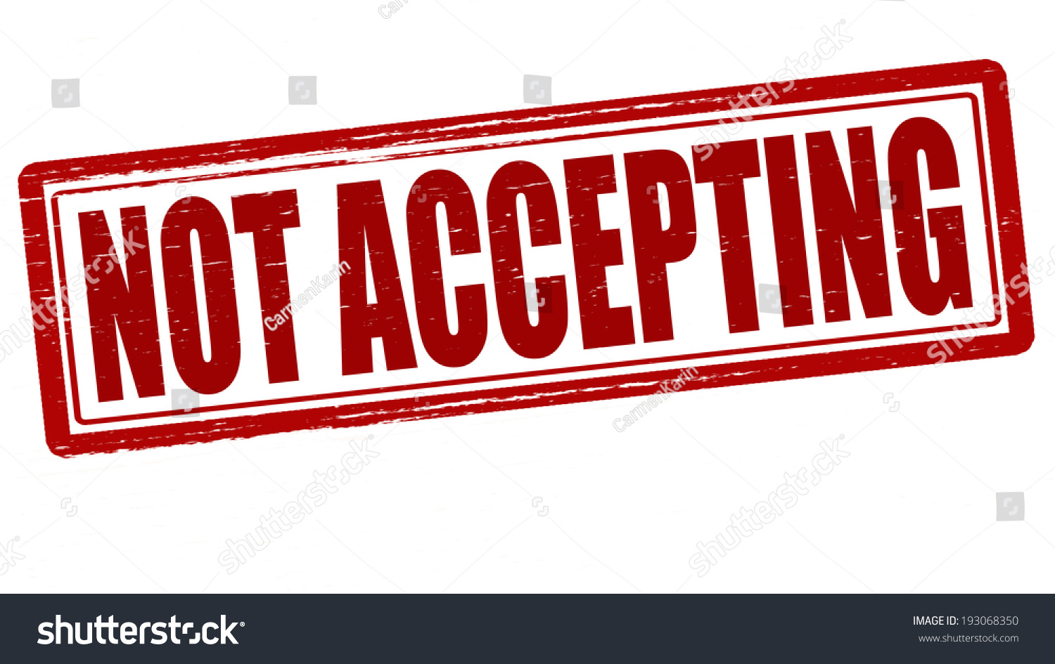 Stamp Text Not Accepting Inside Vector Stock Vector (Royalty Free ...