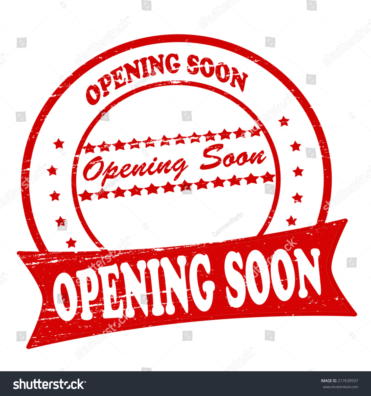 Stamp Text Opening Soon Inside Vector Stock Vector (Royalty Free ...