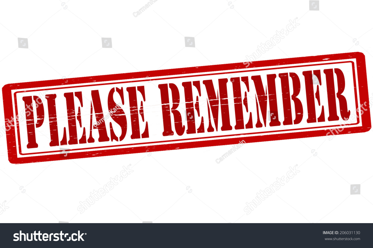 Stamp Text Please Remember Inside Vector Stock Vector (Royalty Free ...