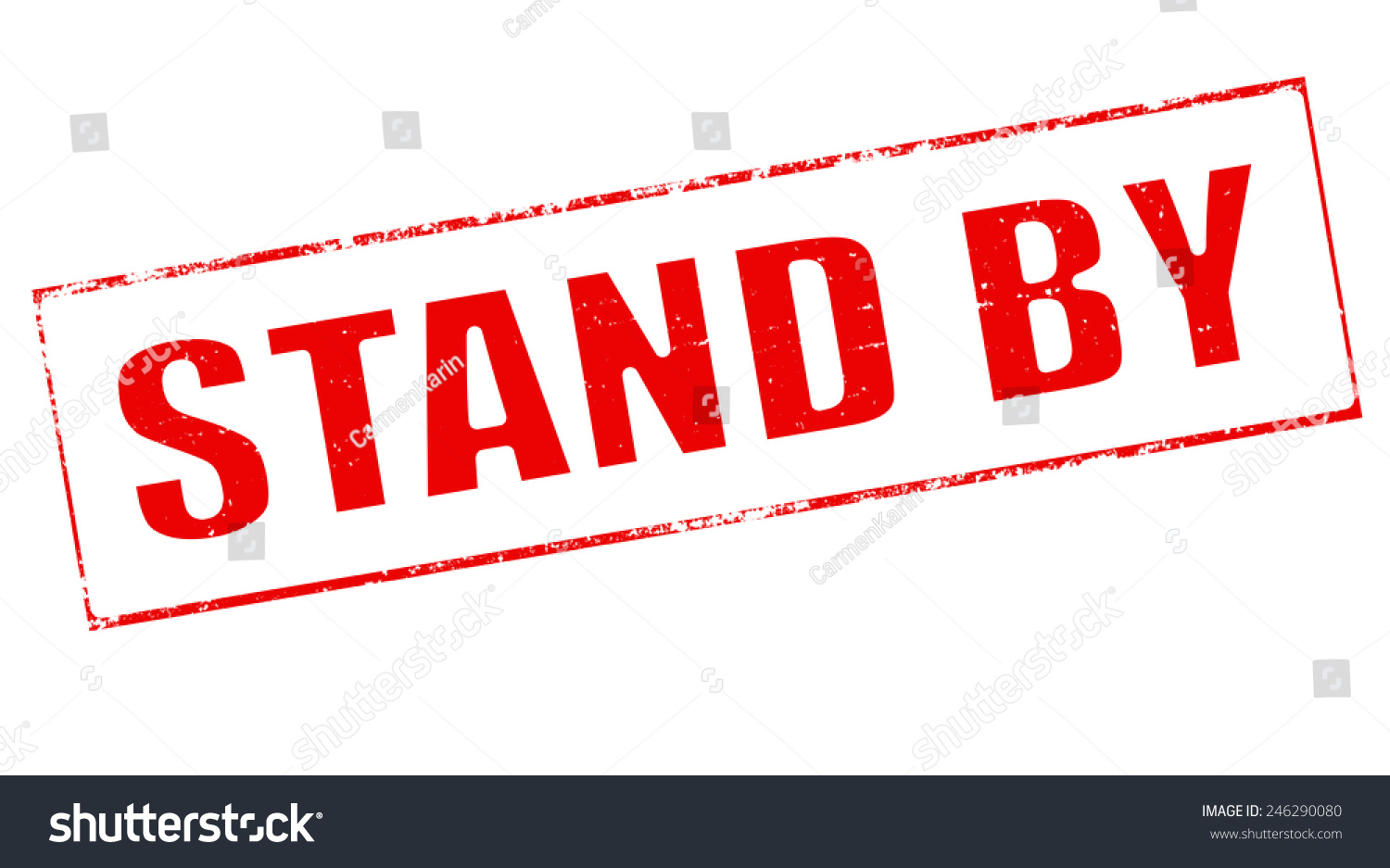 Stamp Text Stand By Inside Vector Stock Vector (Royalty Free) 246290080