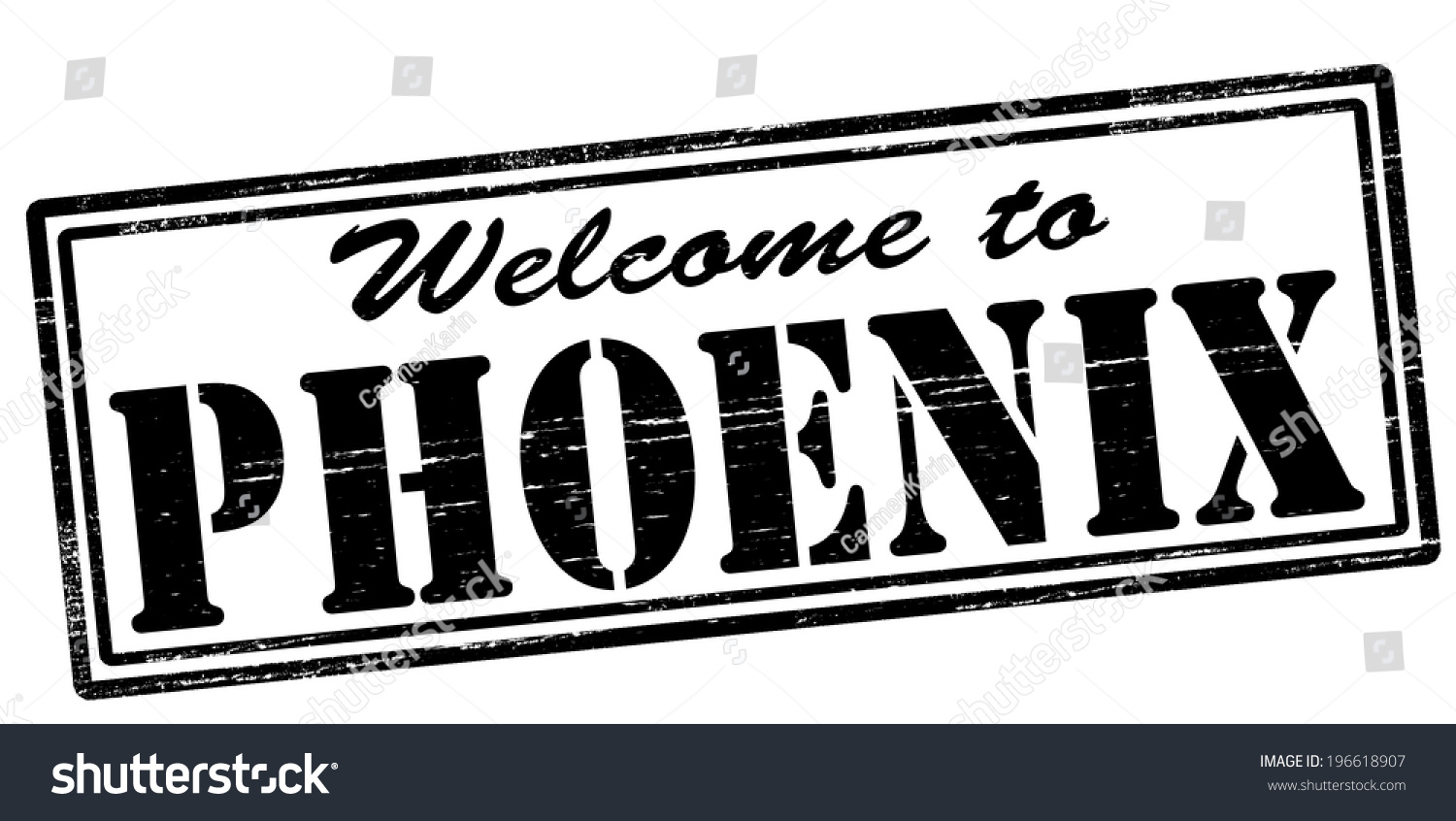 Stamp Text Welcome Phoenix Inside Vector Stock Vector (Royalty Free ...