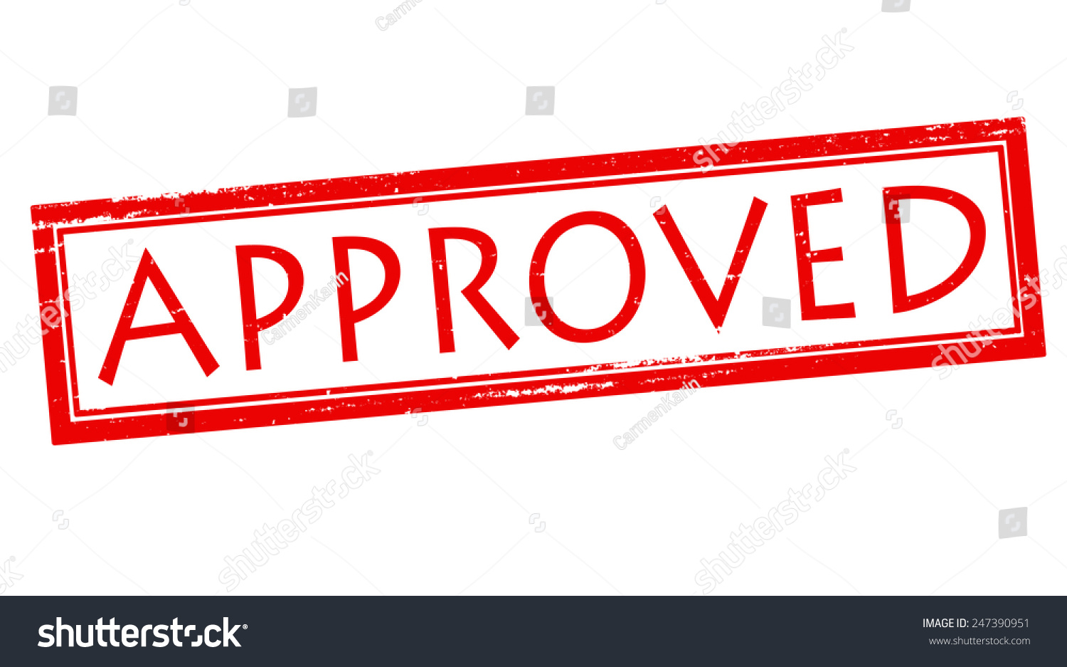 Stamp Word Approved Inside Vector Illustration Stock Vector (Royalty ...