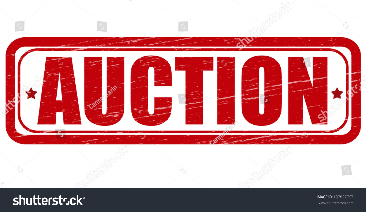 Stamp Word Auction Insidevector Illustration Stock Vector (Royalty Free ...