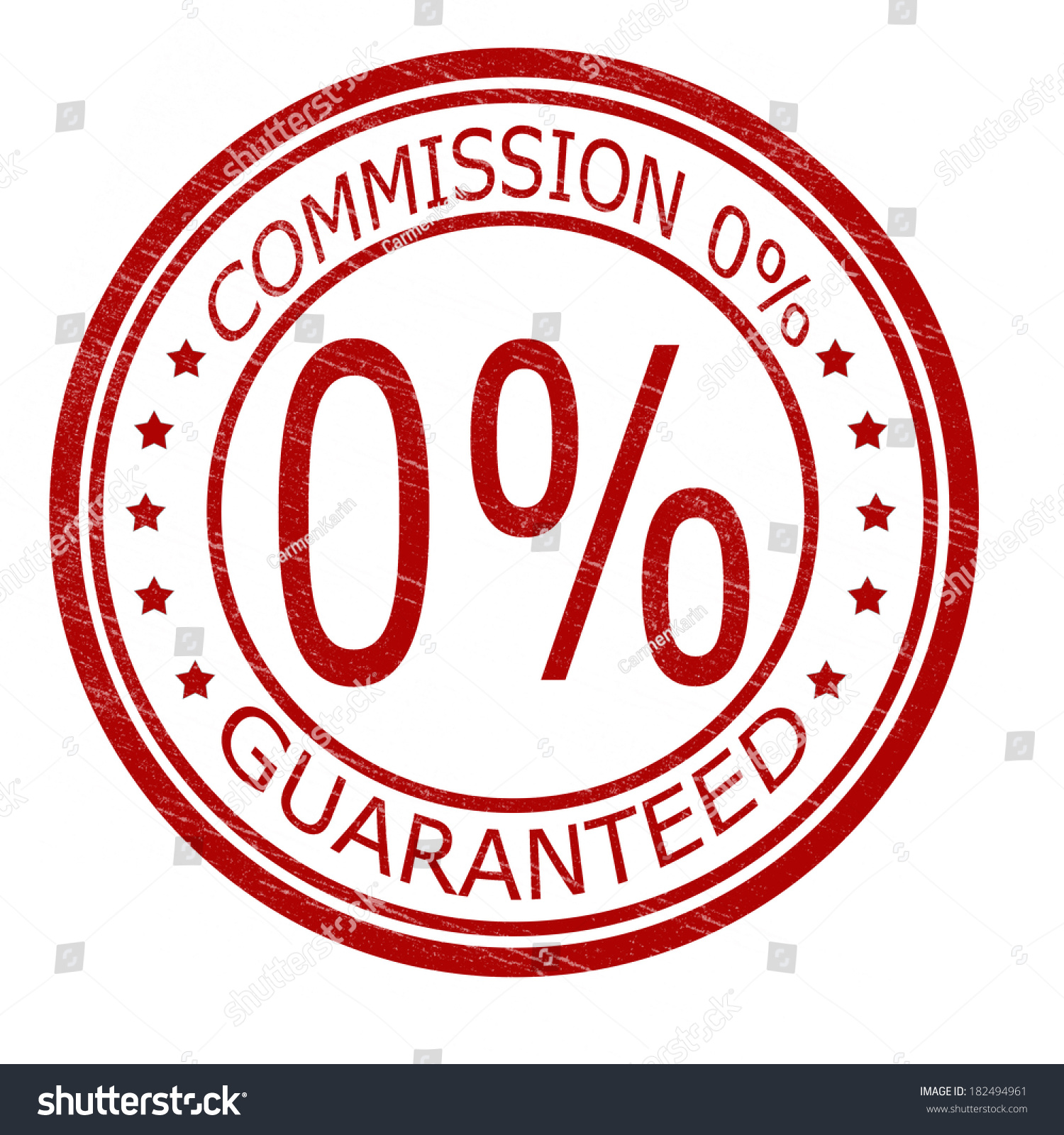 Stamp Word Commission Inside Vector Illustration Stock Vector (Royalty ...