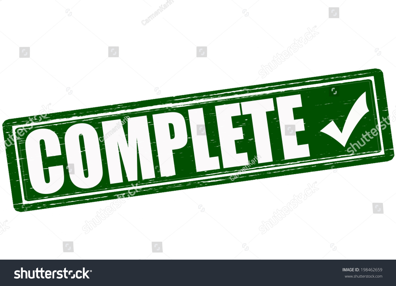 Stamp Word Complete Inside Vector Illustration: เวกเตอร์สต็อก (ปลอดค่า ...