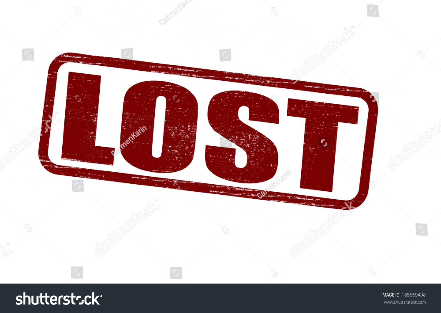 Stamp Word Lost Insidevector Illustration Stock Vector (Royalty Free ...