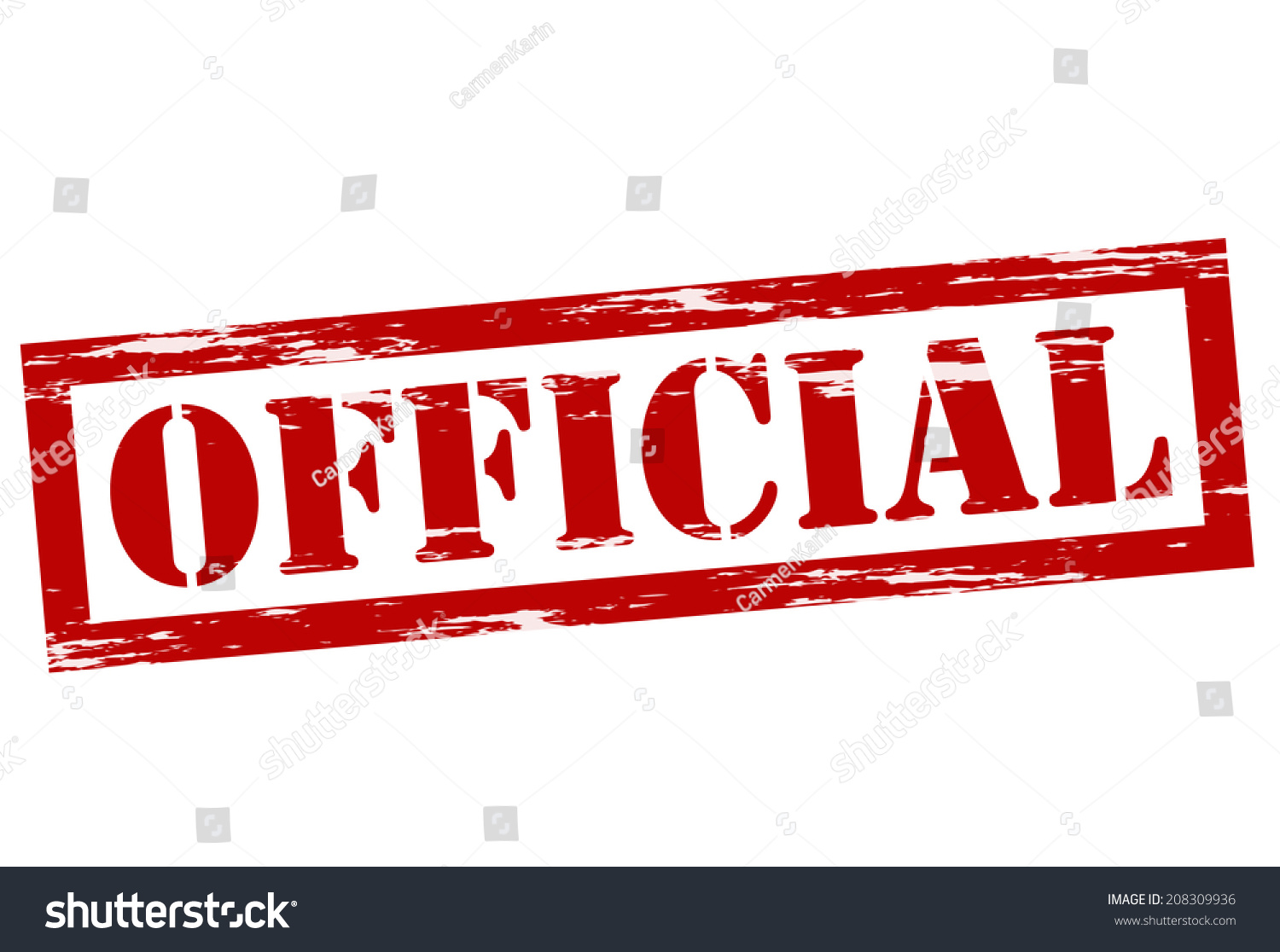 Stamp Word Official Inside Vector Illustration Stock Vector (Royalty ...