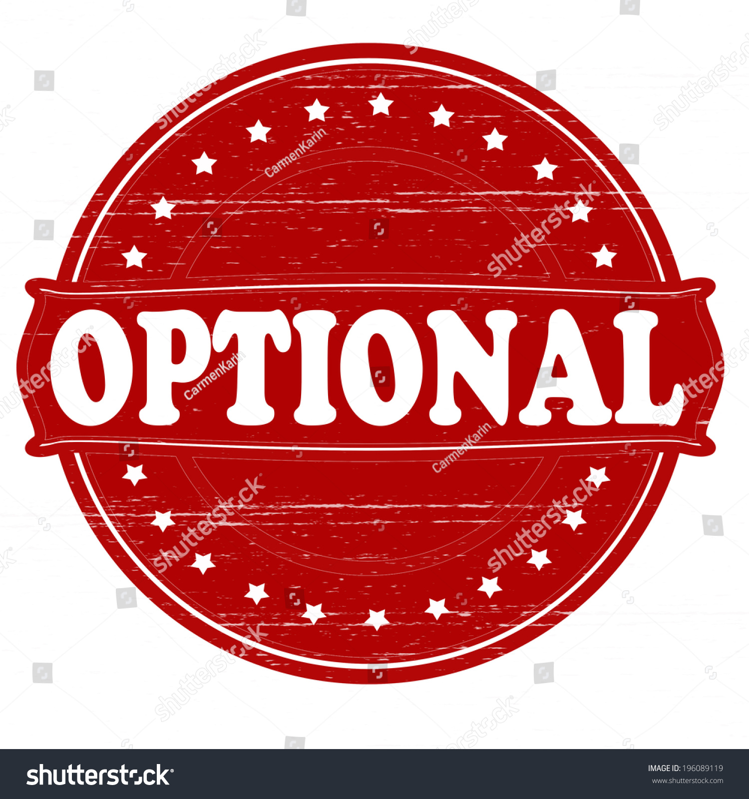 Stamp Word Optional Inside Vector Illustration: vector de stock (libre ...