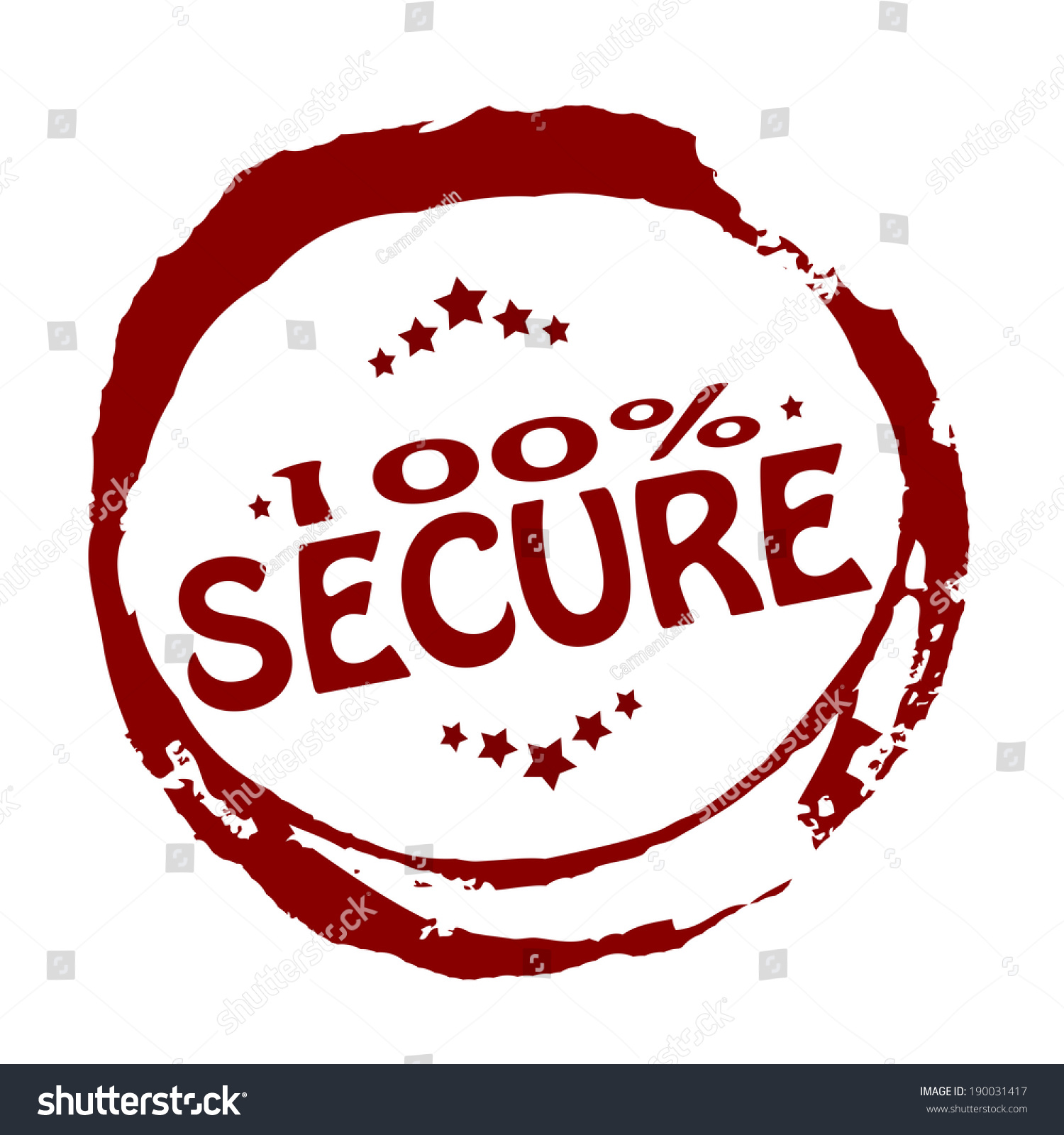 Stamp Word Secure Insidevector Illustration Stock Vector (Royalty Free ...
