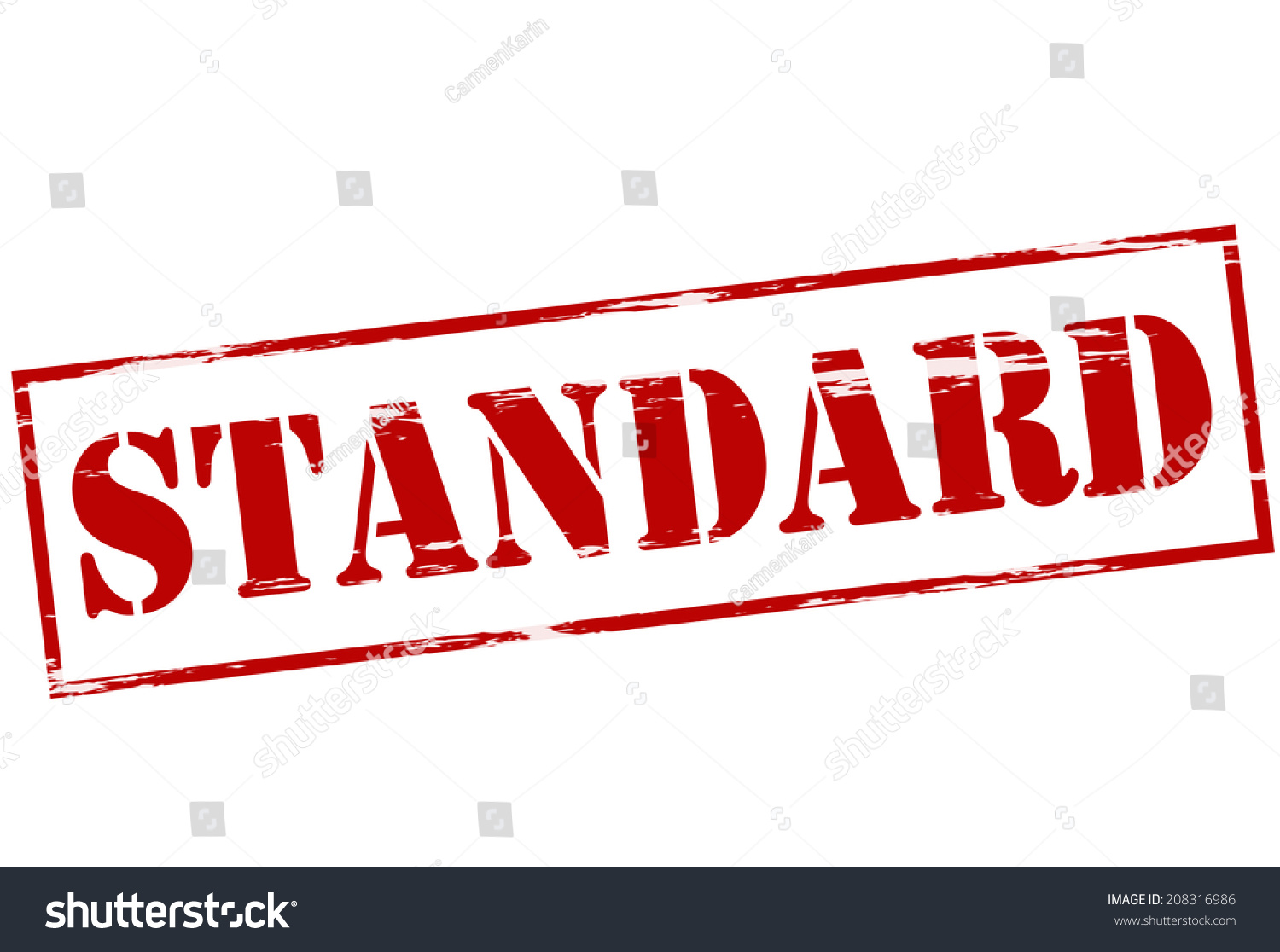 Stamp Word Standard Inside Vector Illustration Stock Vector (Royalty ...