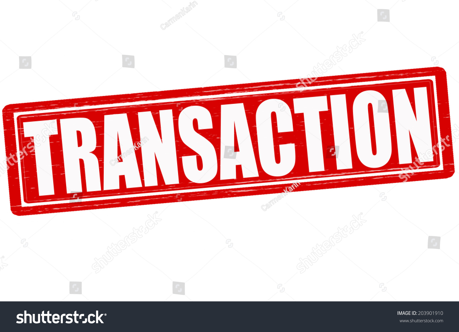 Stamp Word Transaction Inside Vector Illustration: vector de stock ...