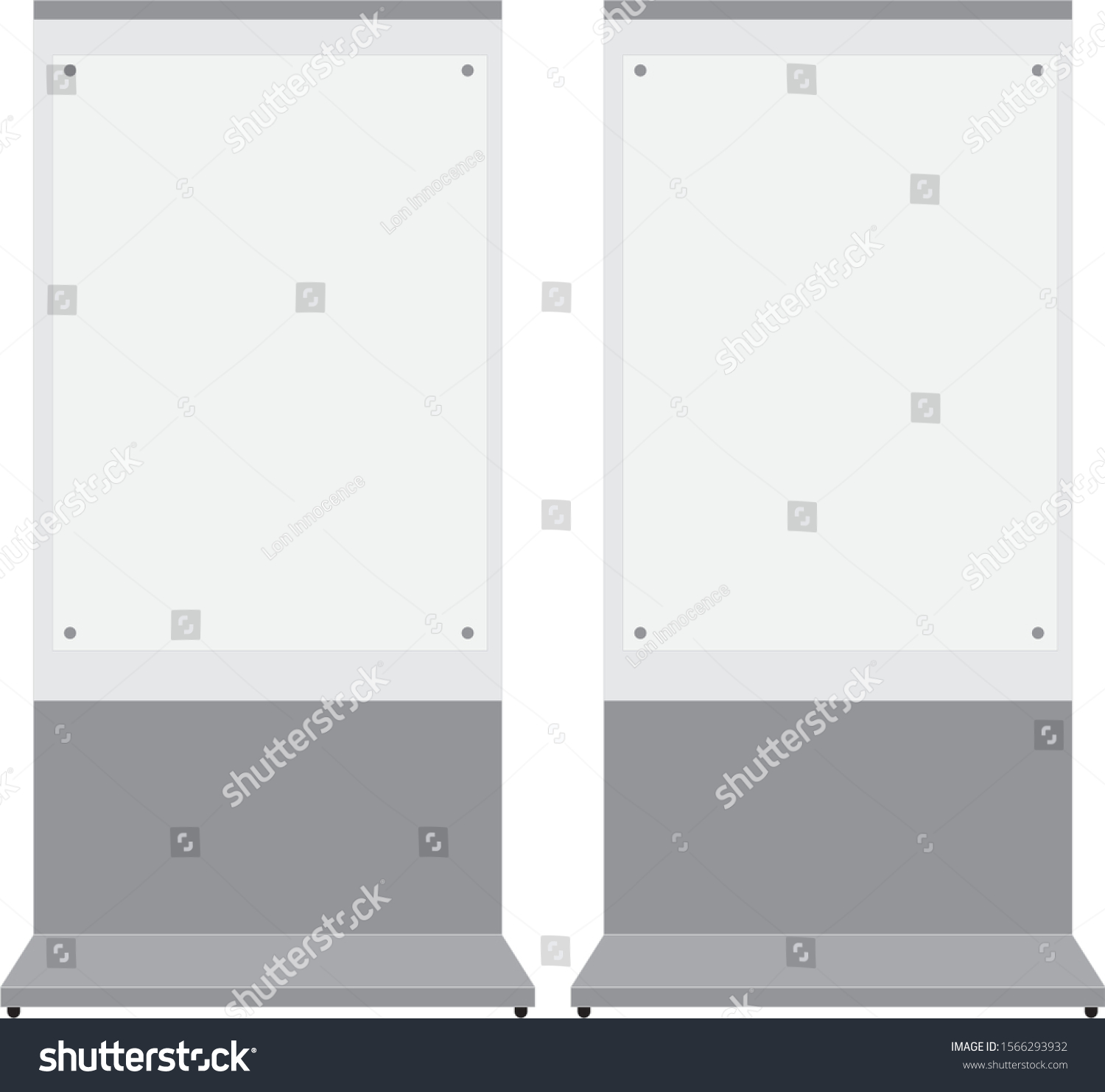 Stand Panel Exhibition Mock Vector Stock Vector (Royalty Free ...