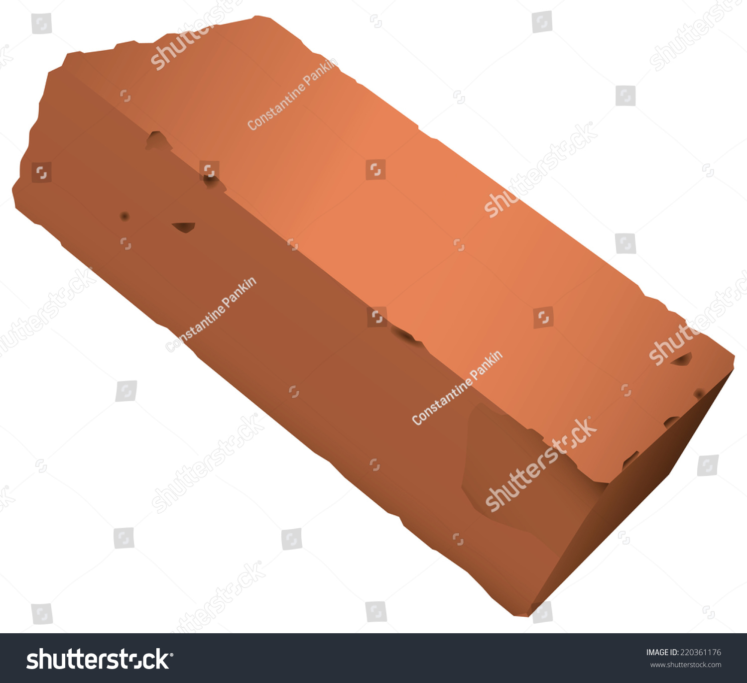 Standard Brick Red Clay Vector Illustration Stock Vector (Royalty Free ...
