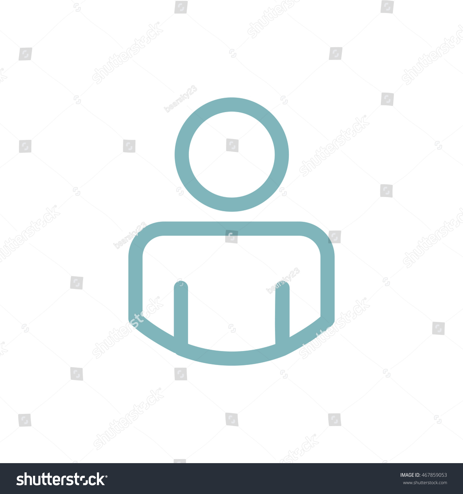 Standard User Icon Avatar Stock Vector (Royalty Free) 467859053