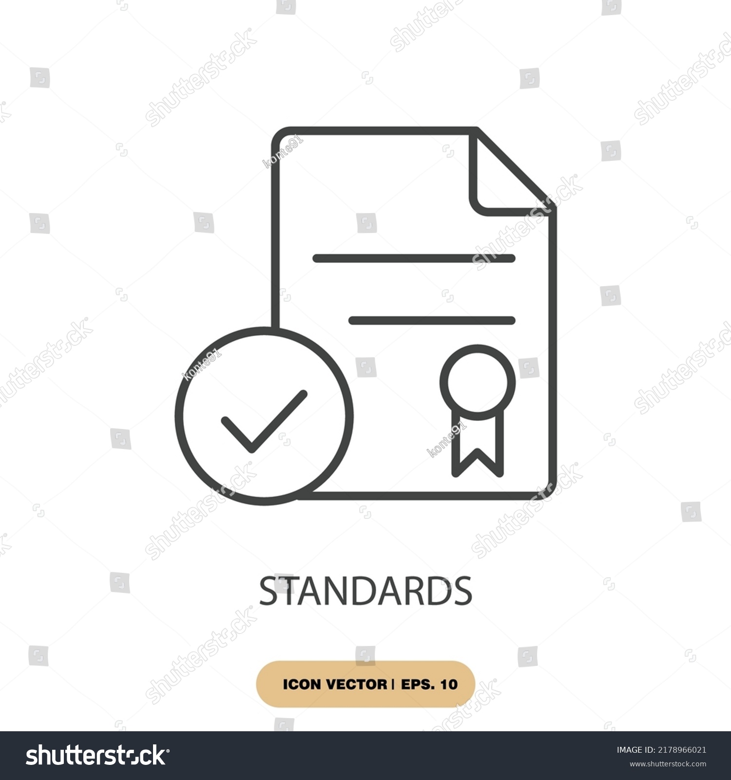 símbolos de iconos de estándares elementos: vector de stock (libre de ...