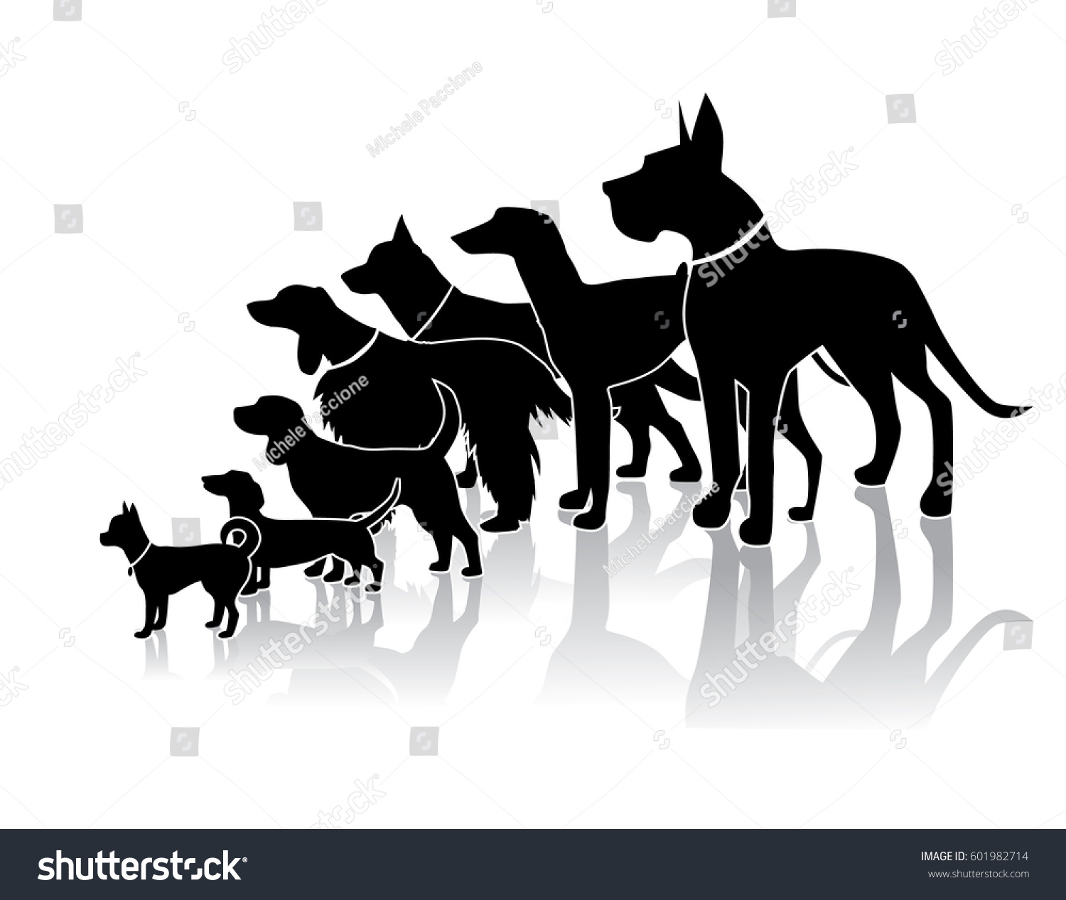 Standing Dogs Design Eps 10 Vector Stock Vector (Royalty Free ...