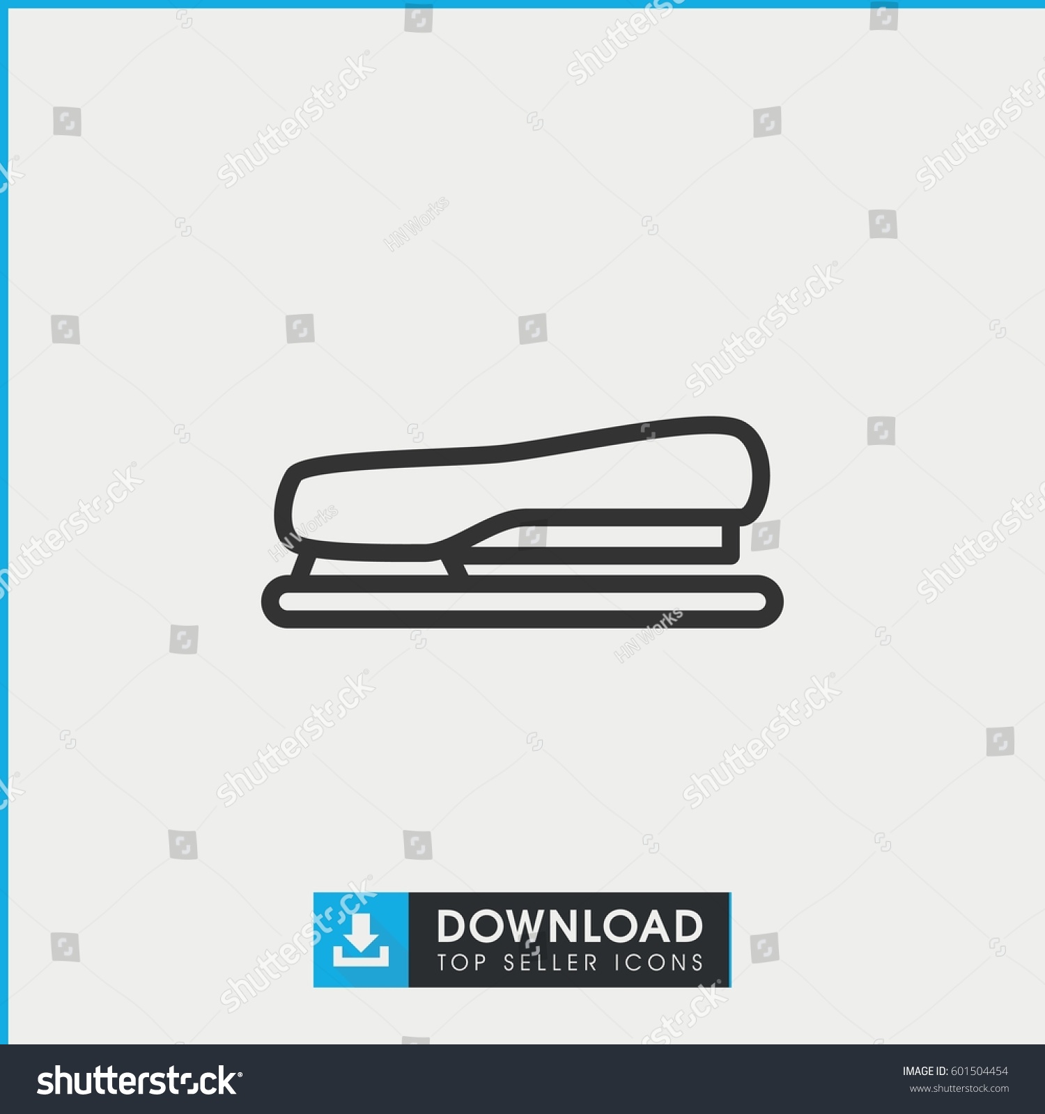 Stapler Icon Simple Outline Stapler Vector Stock Vector (Royalty Free ...