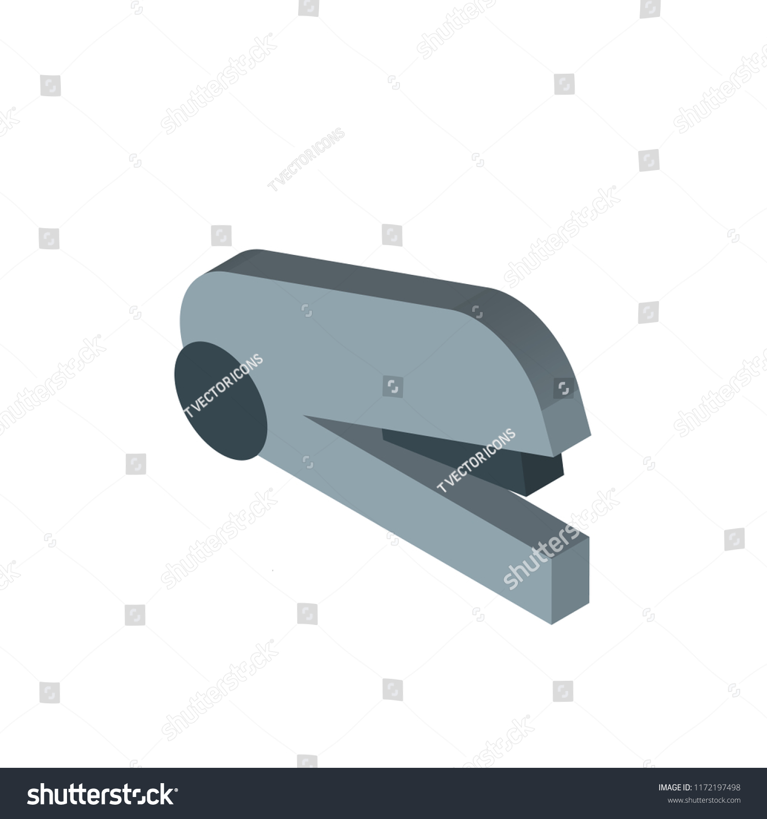 Stapler Isometric Left Top View 3d Stock Vector (Royalty Free ...