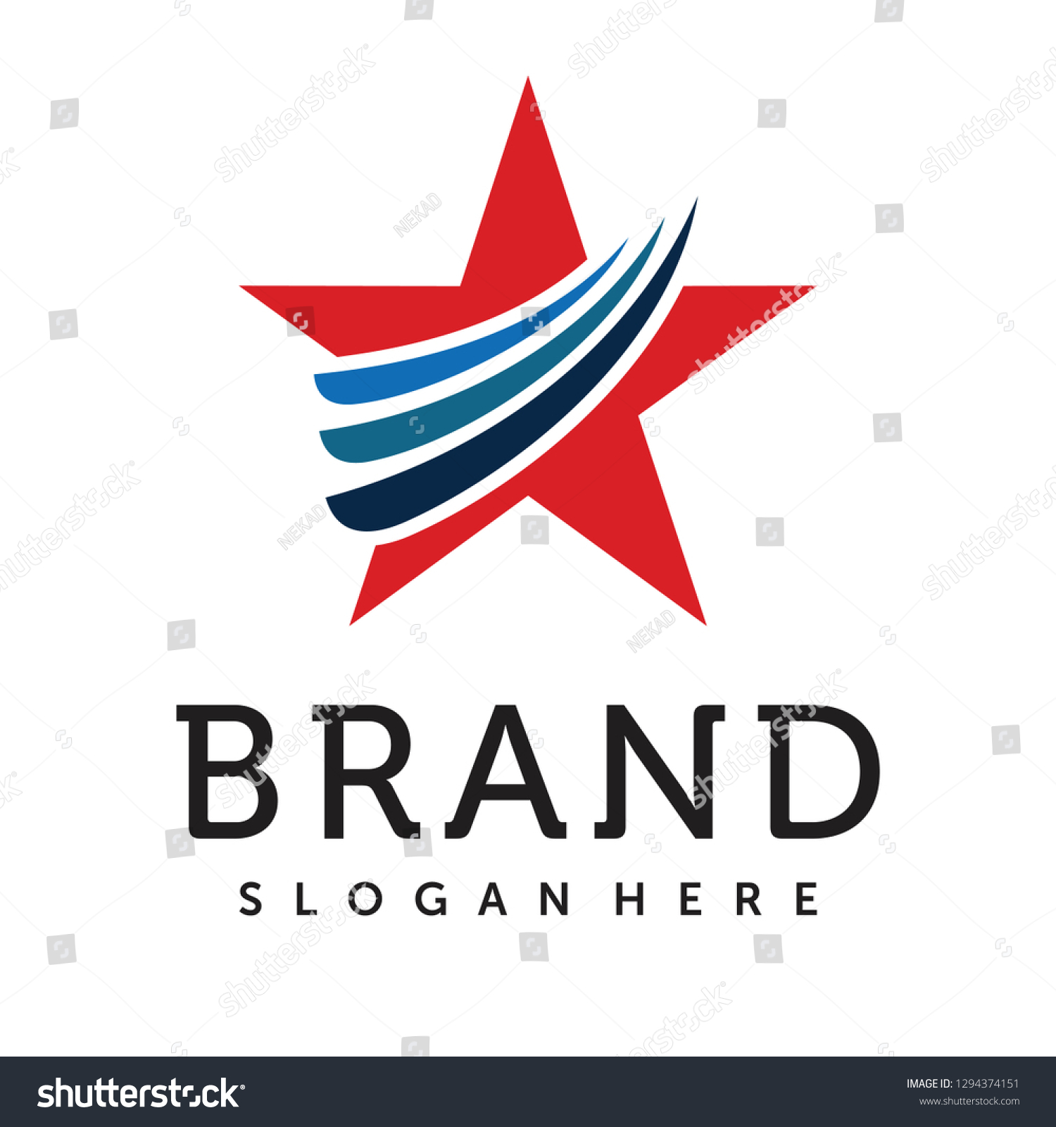 Star Airlines Logo Vector Stock Vector (Royalty Free) 1294374151