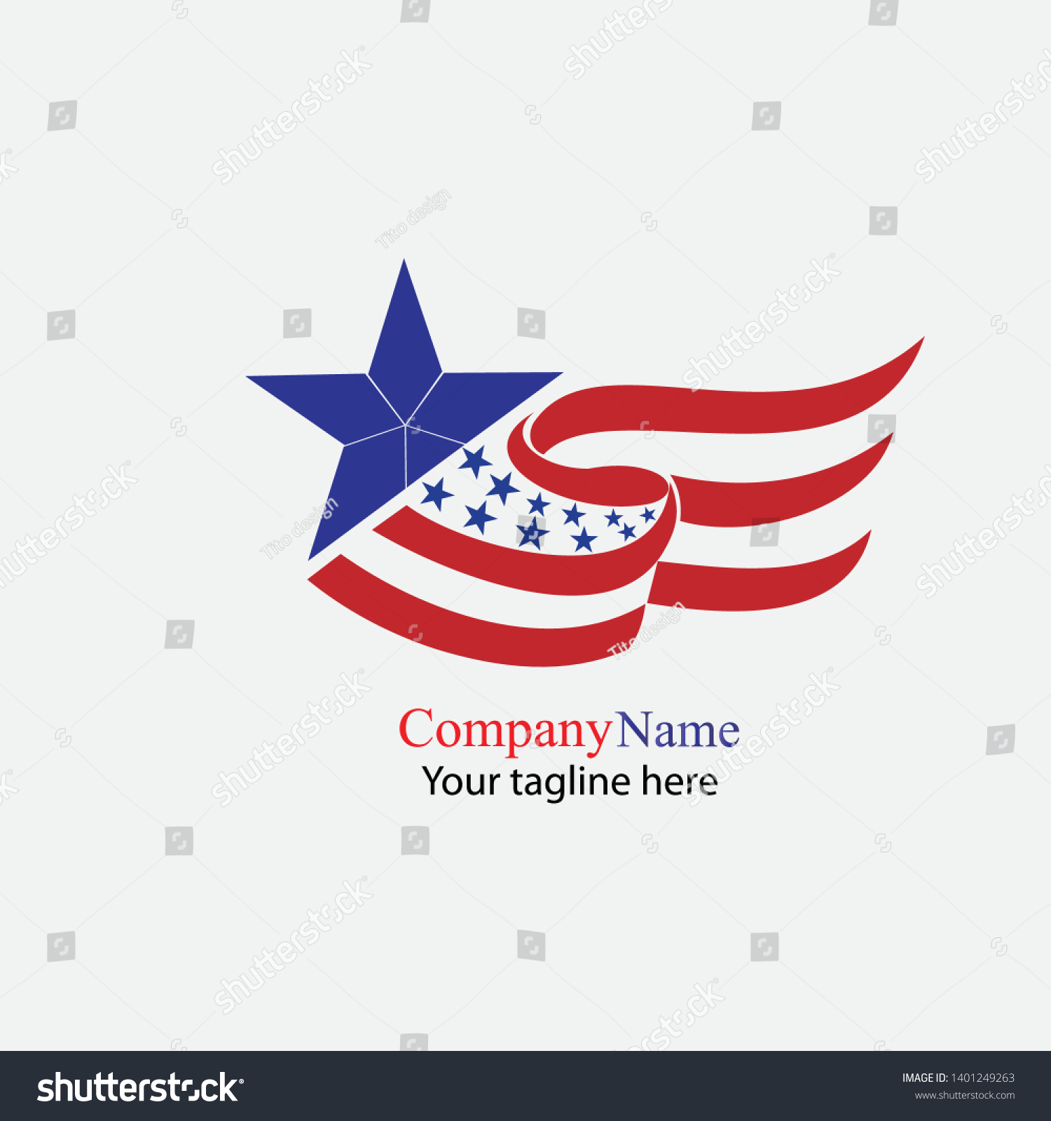 Star American Logo Icon Vector Template Stock Vector (Royalty Free ...