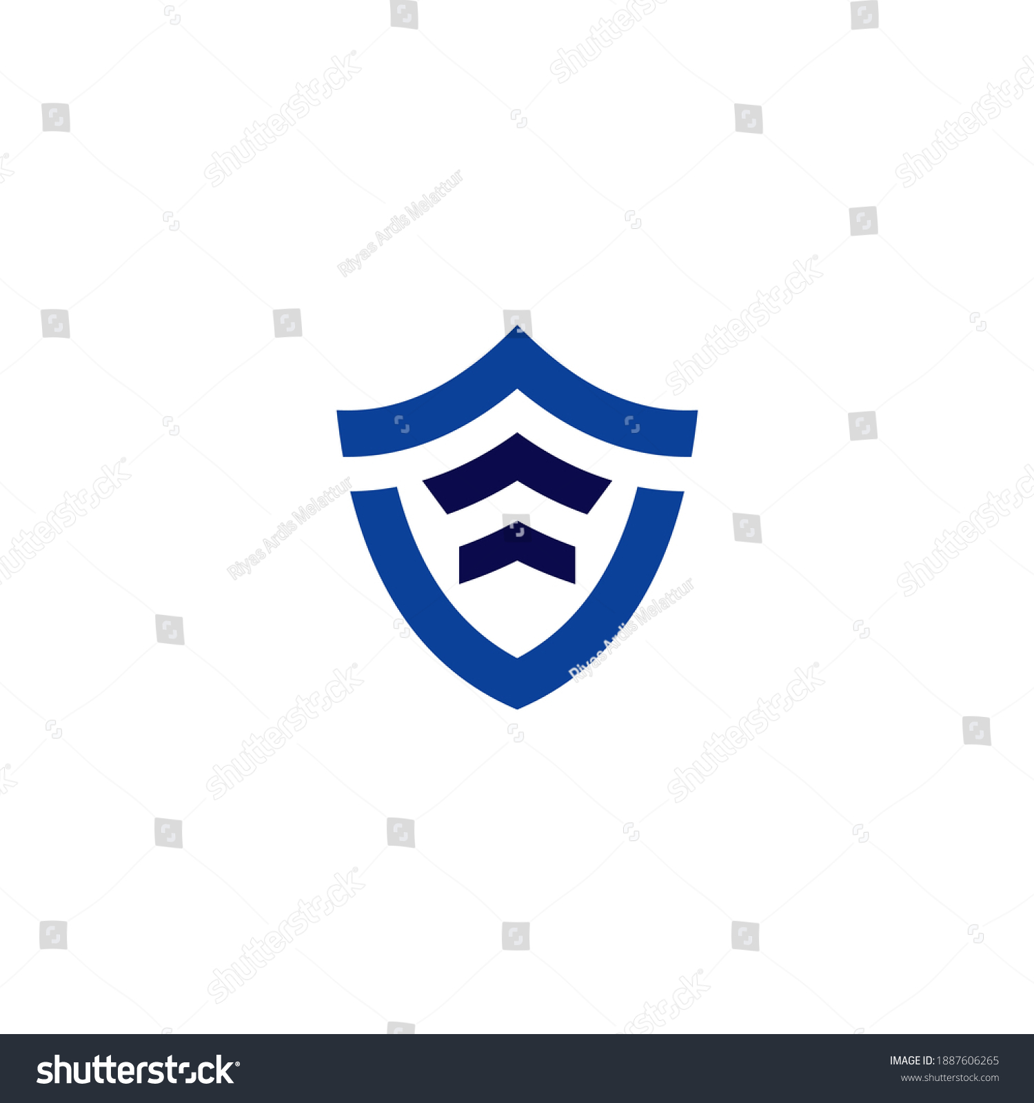 Star Shield Simple Logo Design Template Stock Vector (Royalty Free ...