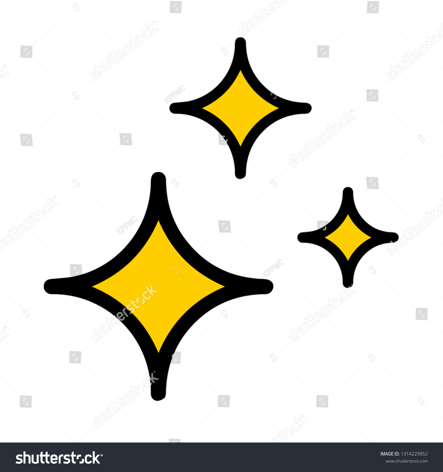 Star Blink Icon Vector: เวกเตอร์สต็อก (ปลอดค่าลิขสิทธิ์) 1314229952 ...
