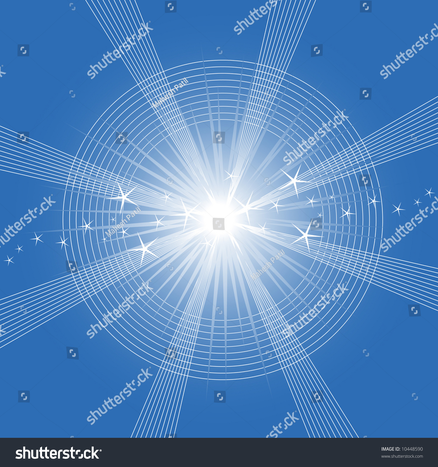 Star Burst Background Vector Stock Vector (Royalty Free) 10448590 ...
