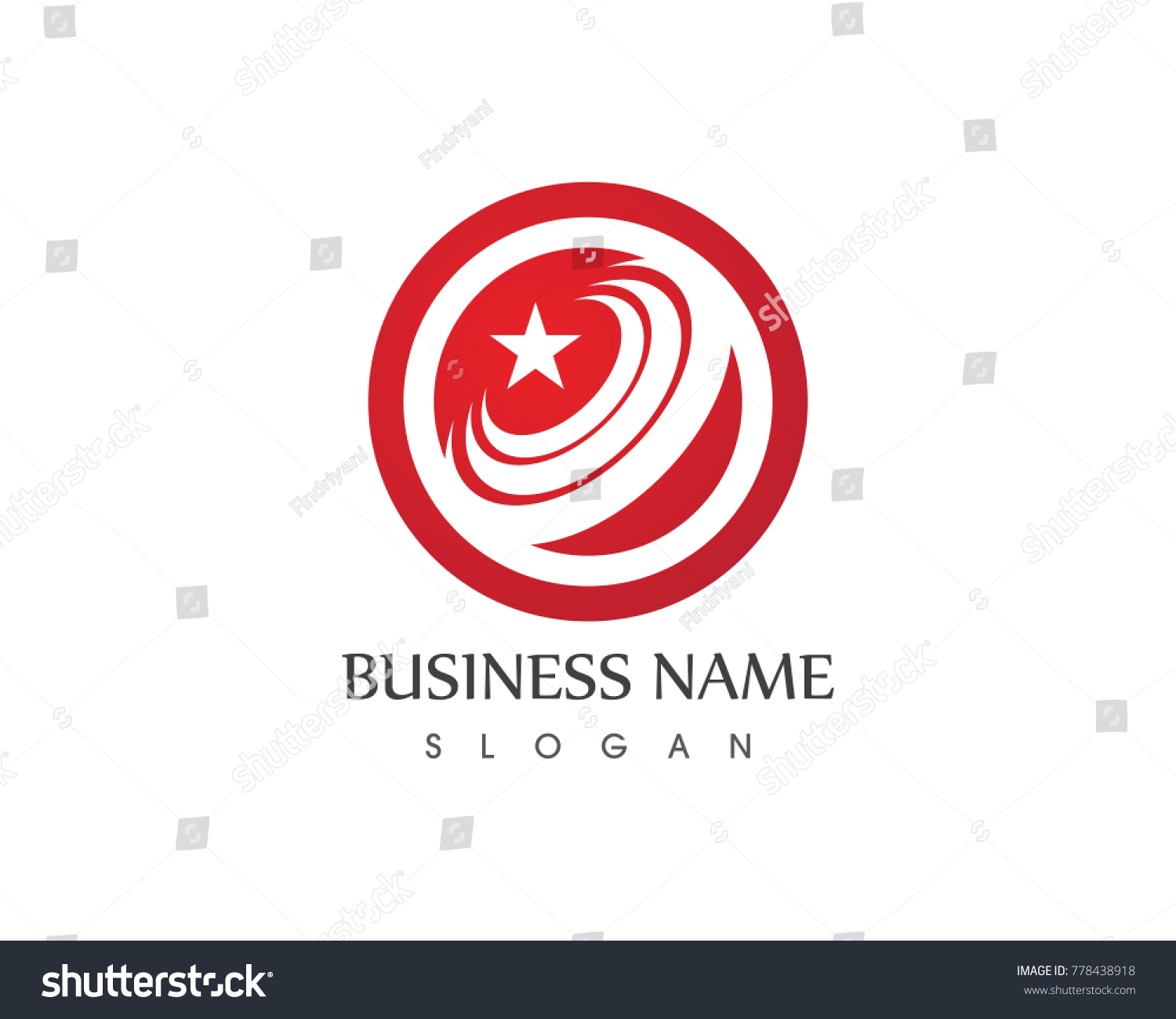 Star Circle Logo Design Template Stock Vector (Royalty Free) 778438918 ...