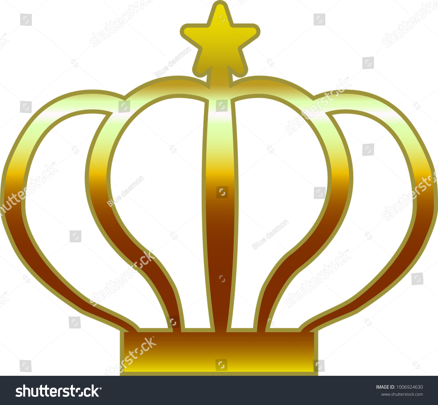 Star Crown Frameworkeps This Vector Illustration Stock Vector (Royalty ...